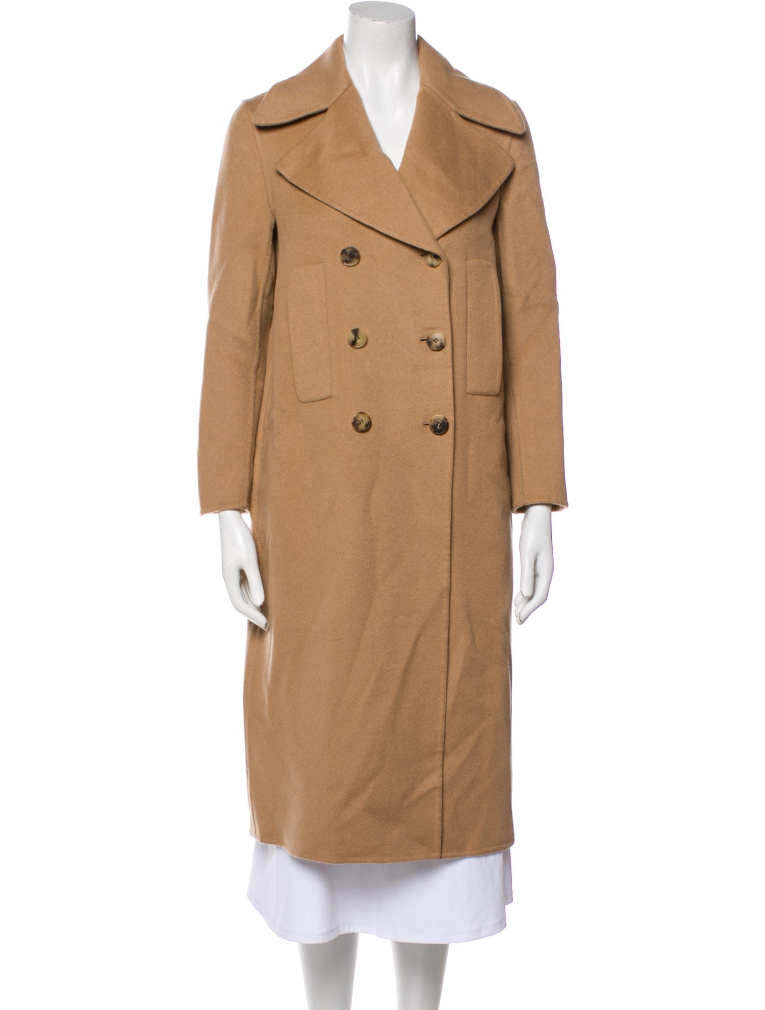 Valentino Cashmere Peacoat - Neutrals Coats, Clothing - VAL541280 | The ...