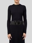 Chanel Vintage Interlocking CC Logo Belt w/ Tags - Black Belts ...
