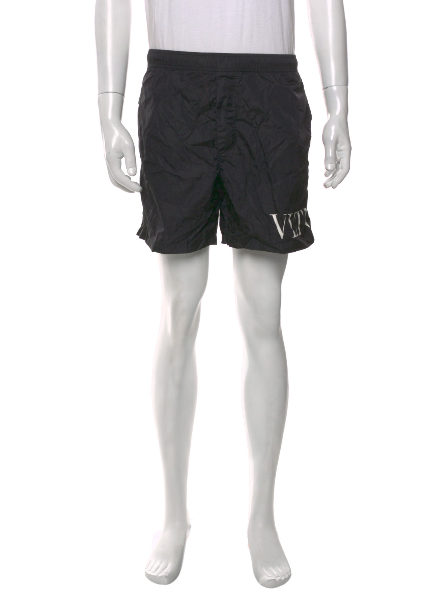 Valentino Rockstud Accents Graphic Print Swim Trunks - Black Swimwear ...