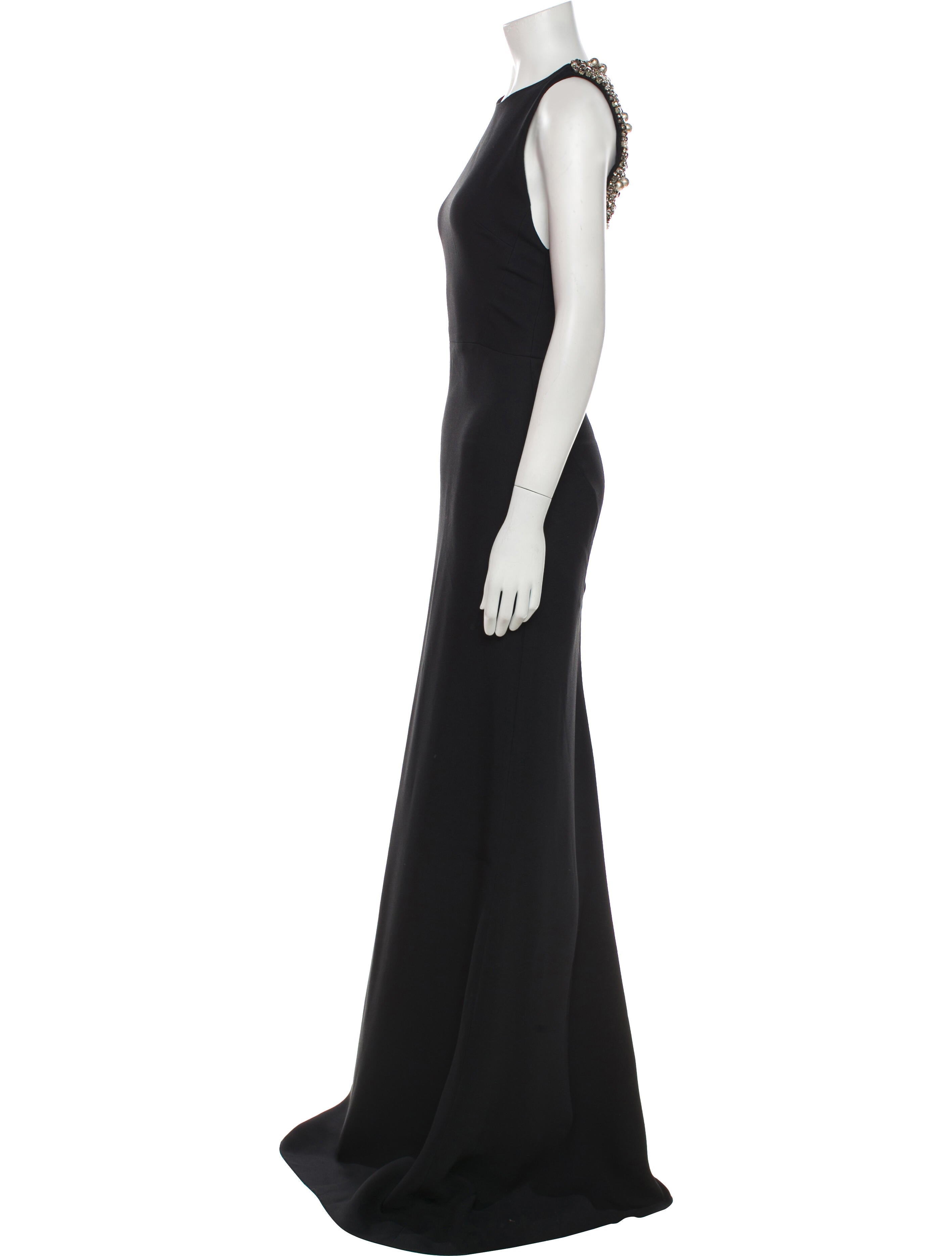 Solace London One-Shoulder Long Dress - Black Dresses, Clothing ...