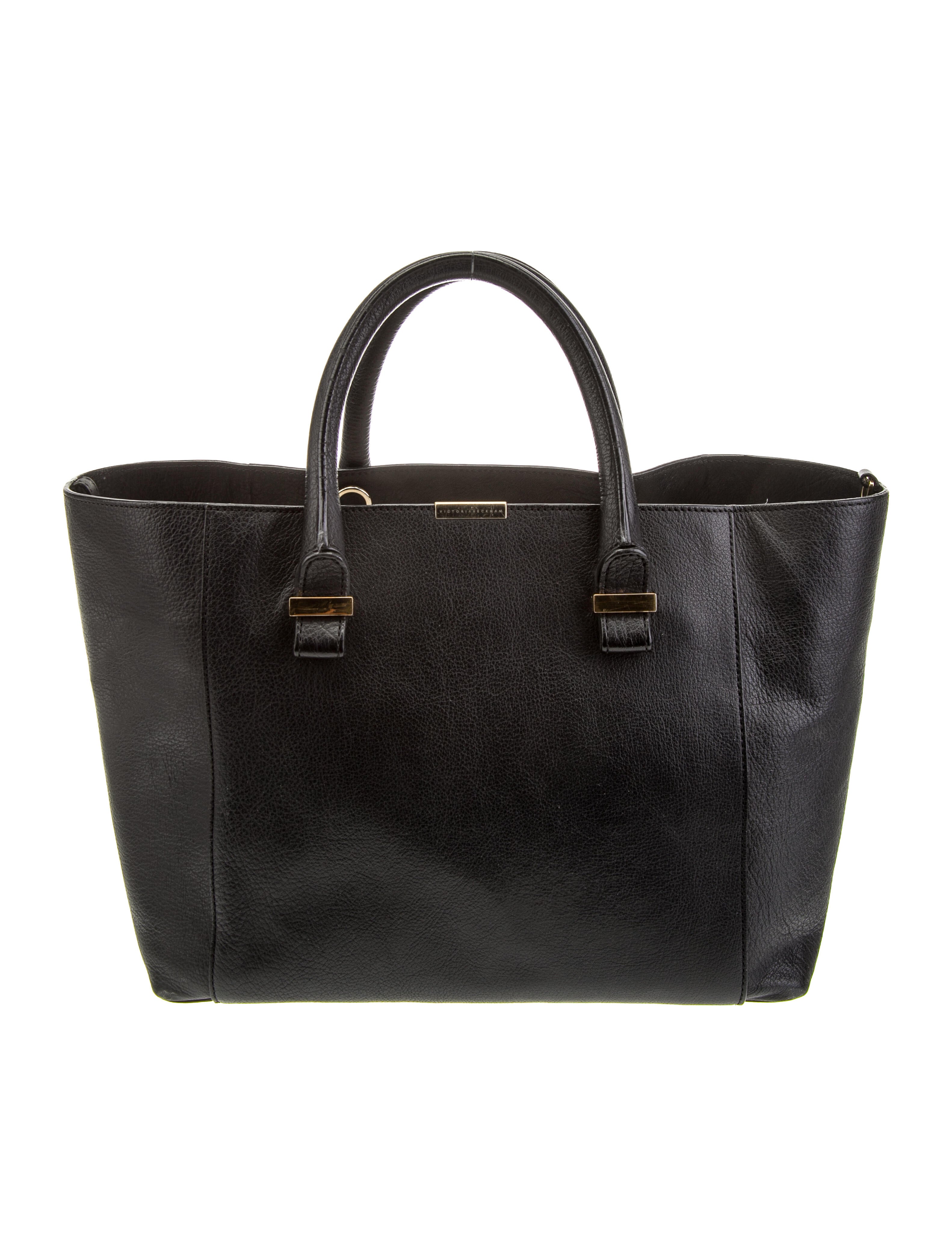 Victoria Beckham Leather Tote Bag - Black Totes, Handbags - VBK46857 ...