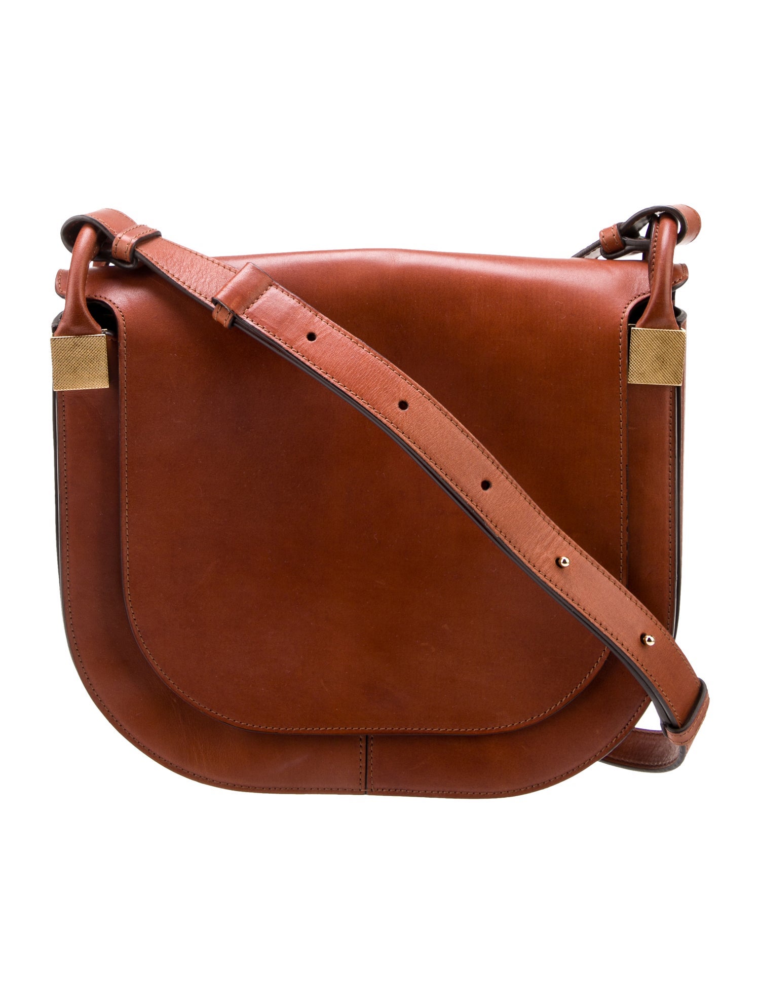 Victoria Beckham Leather Crossbody Bag - Brown Crossbody Bags, Handbags ...