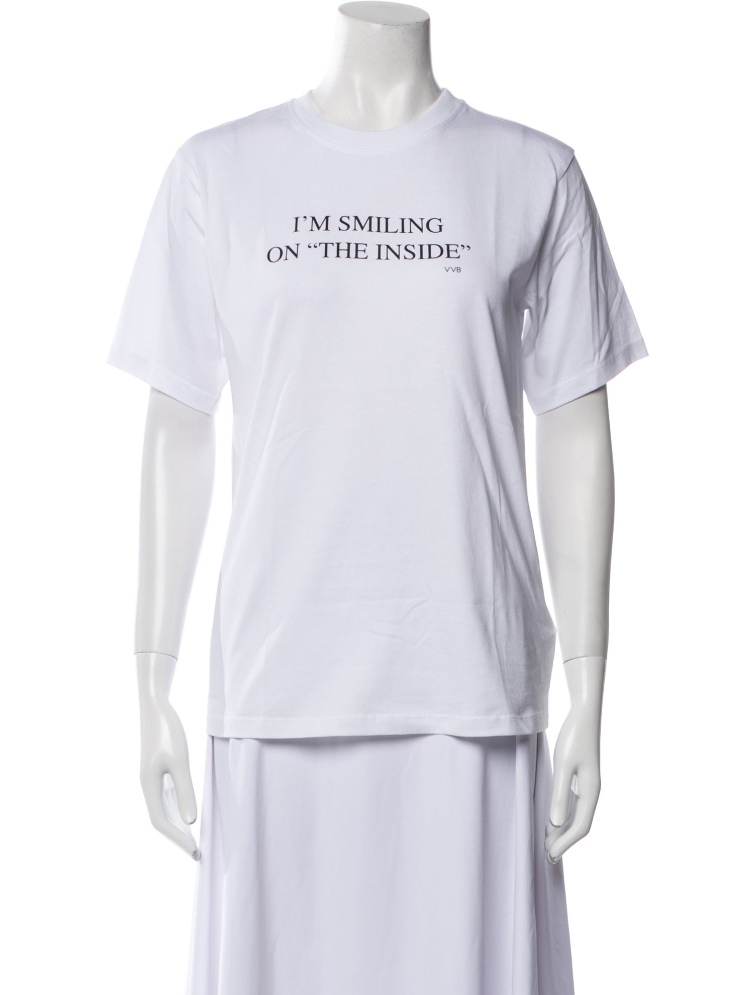 Victoria Beckham Graphic Print Crew Neck T-Shirt - White Tops, Clothing ...