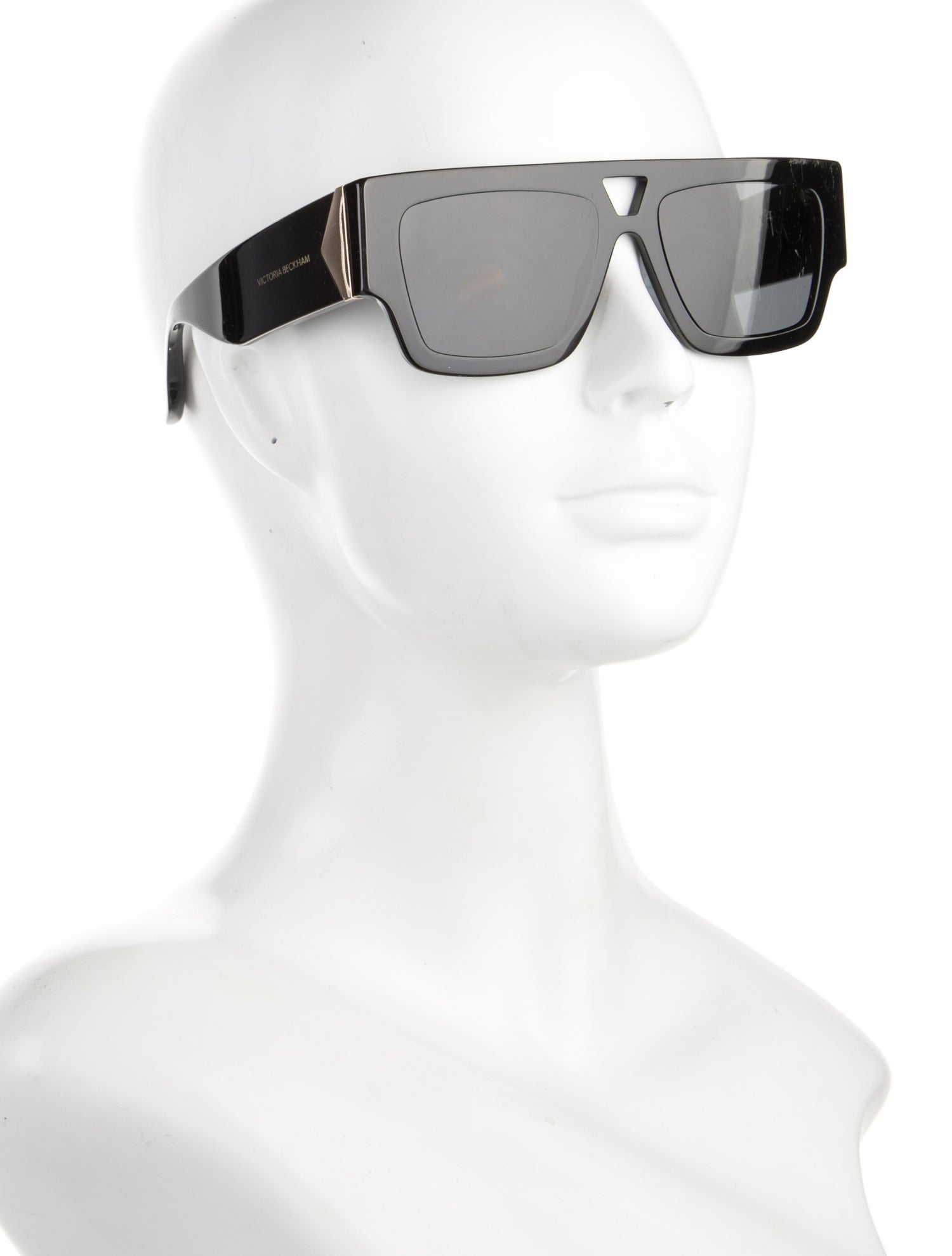 Victoria Beckham Square Tinted Sunglasses - Black Sunglasses ...