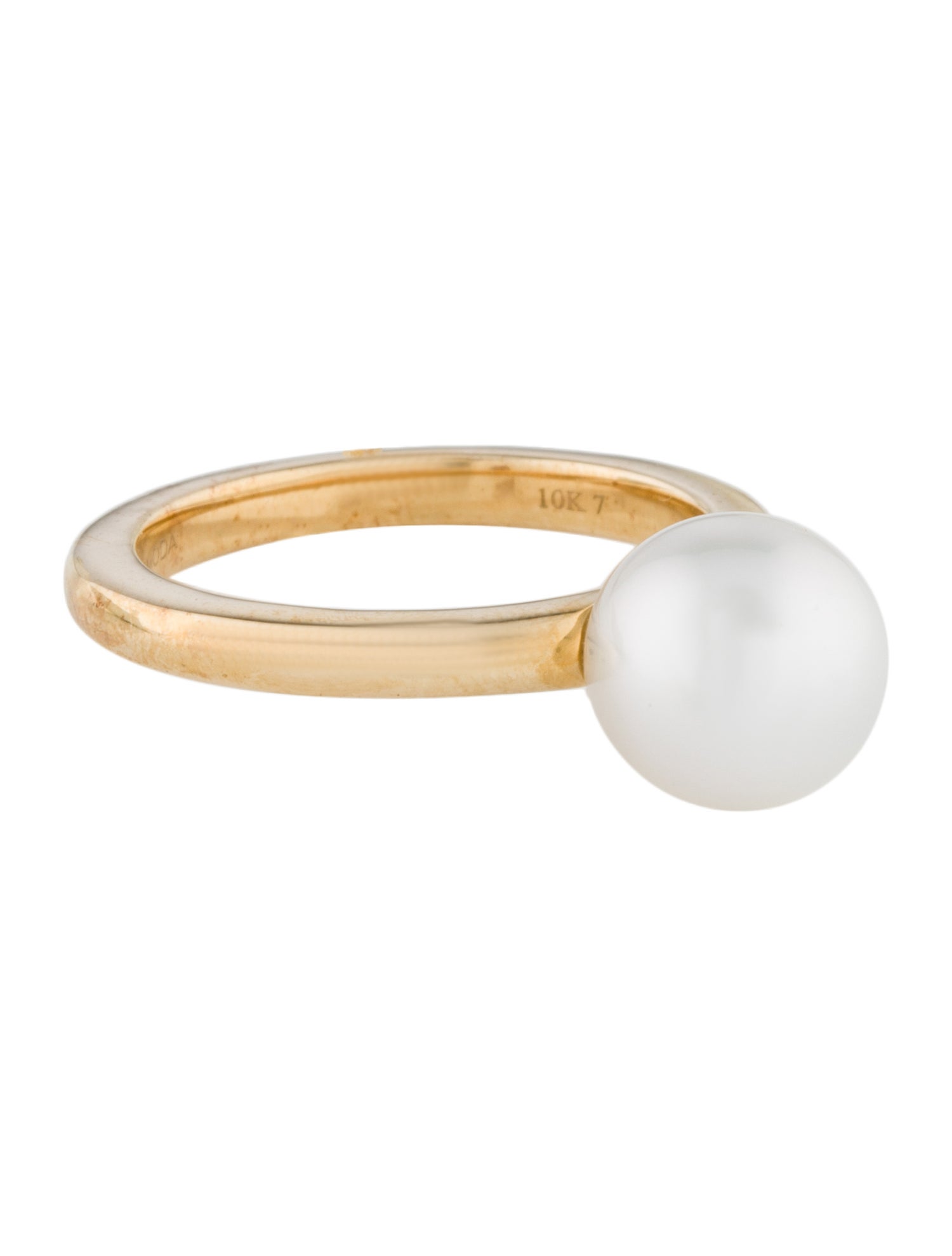 AUTORE MODA 10K Pearl Gigi Cocktail Ring - 10K Yellow Gold Cocktail Ring, Rings - VCNVD20001 ...