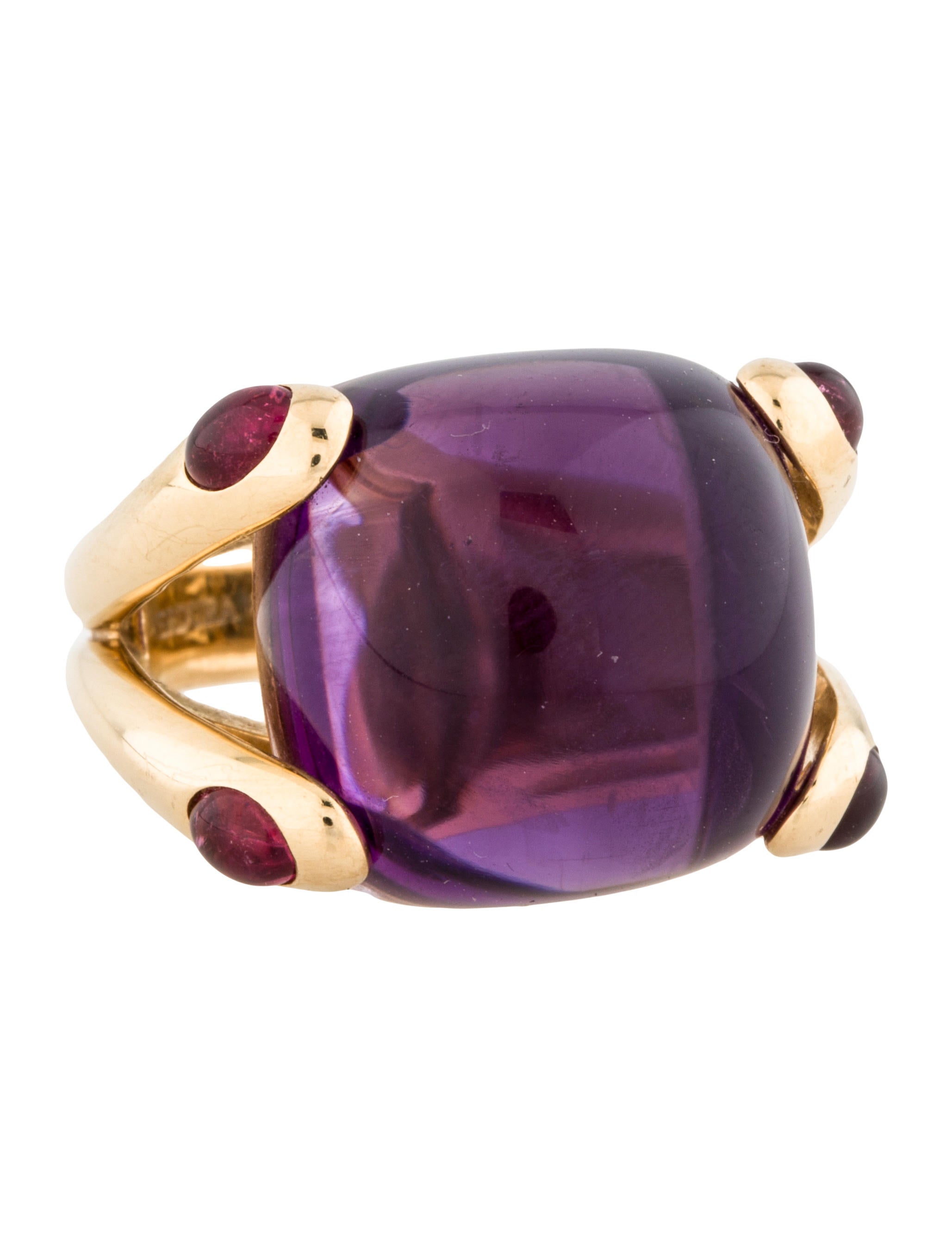 Verdura 18K Amethyst Candy Ring - Rings - VED20064 | The RealReal