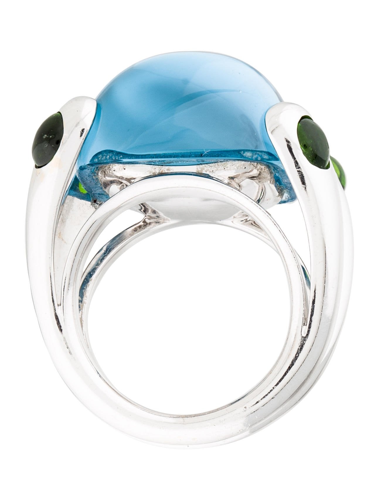 Verdura Topaz & Tourmaline Candy Ring - Rings - VED20121 | The RealReal