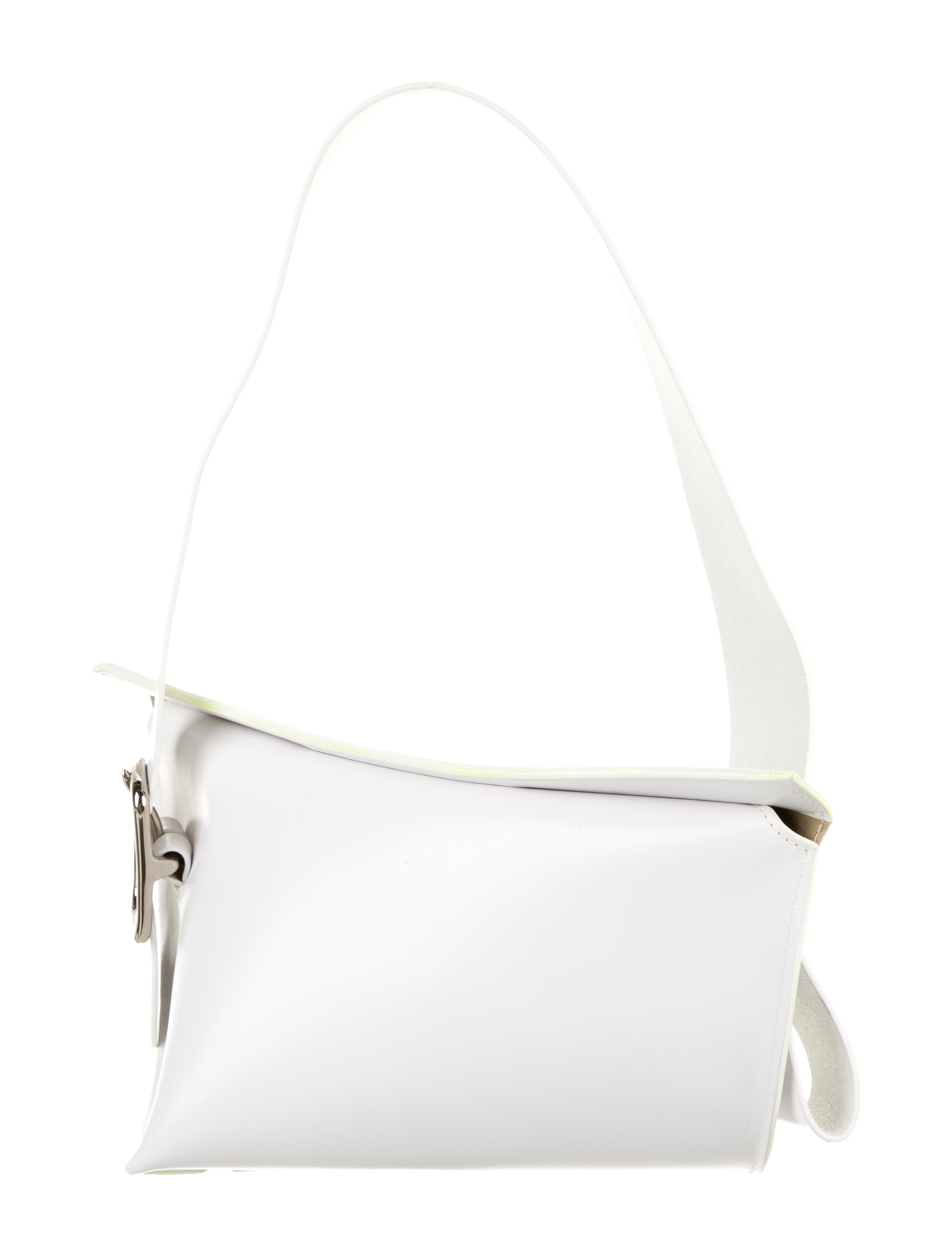 The Row Mini Leather Shoulder Bag - White Shoulder Bags, Handbags ...