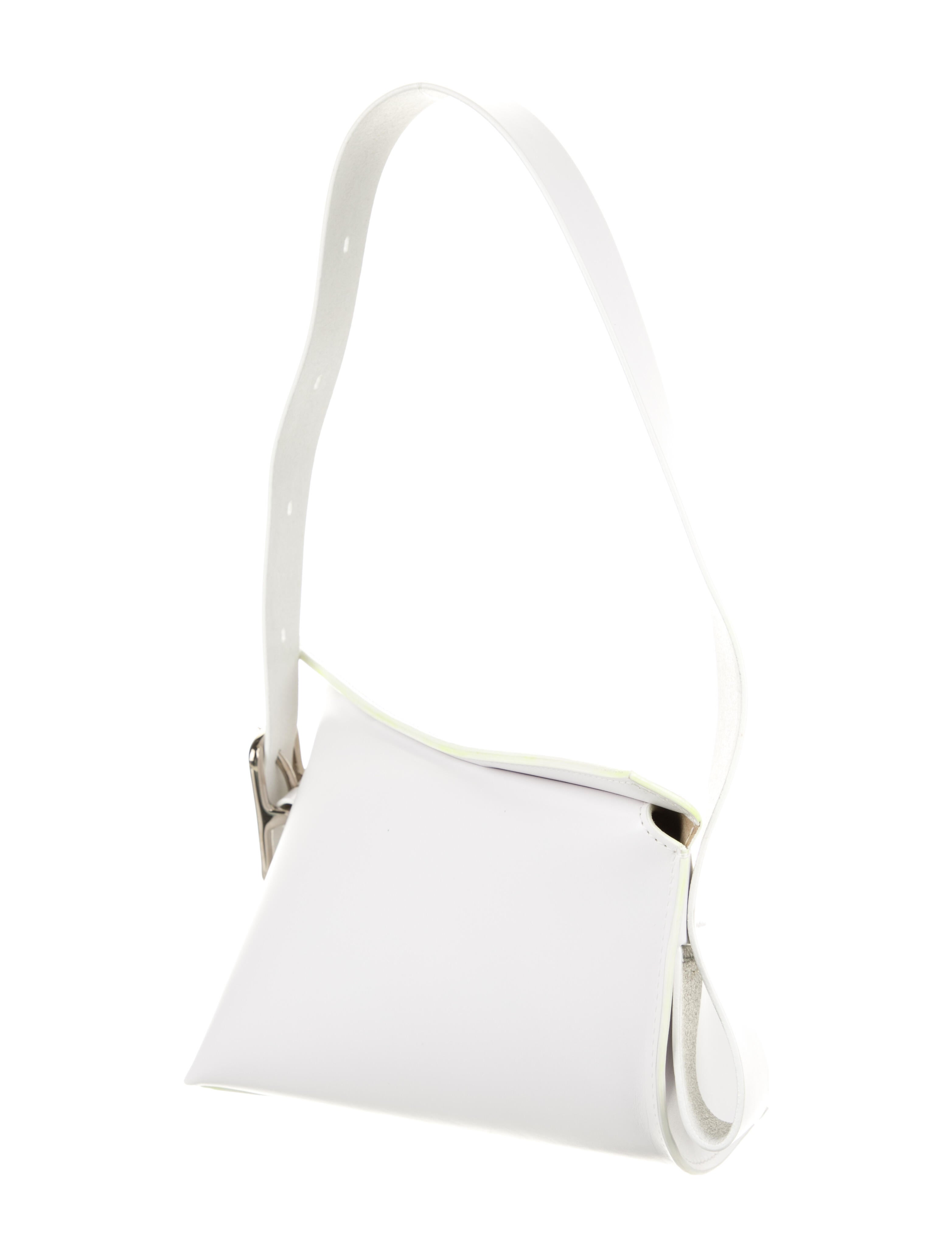 Venczel Smooth Leather Shoulder Bag - White Shoulder Bags, Handbags ...