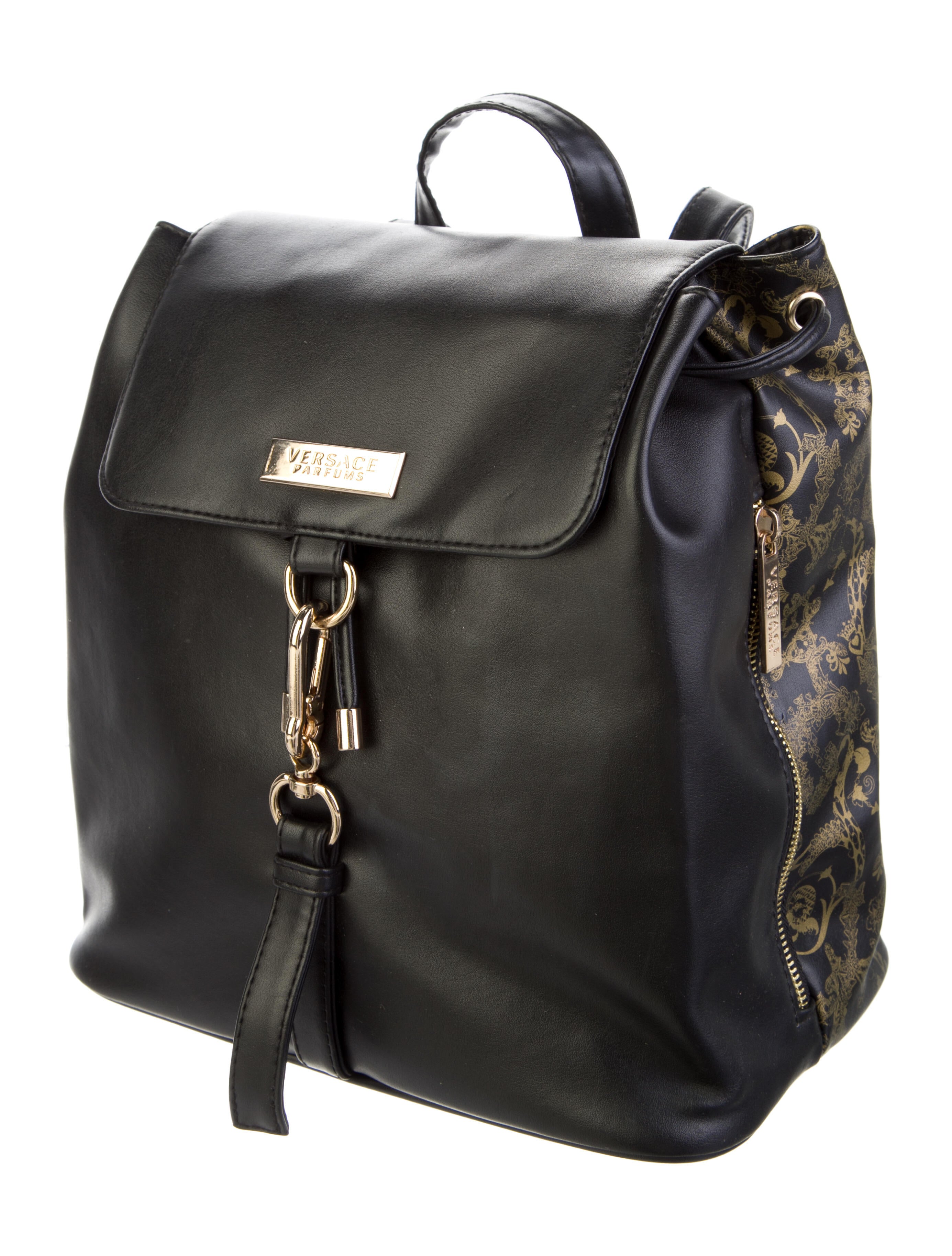 Versace Leather Backpack - Black Backpacks, Handbags - VES101529 | The ...
