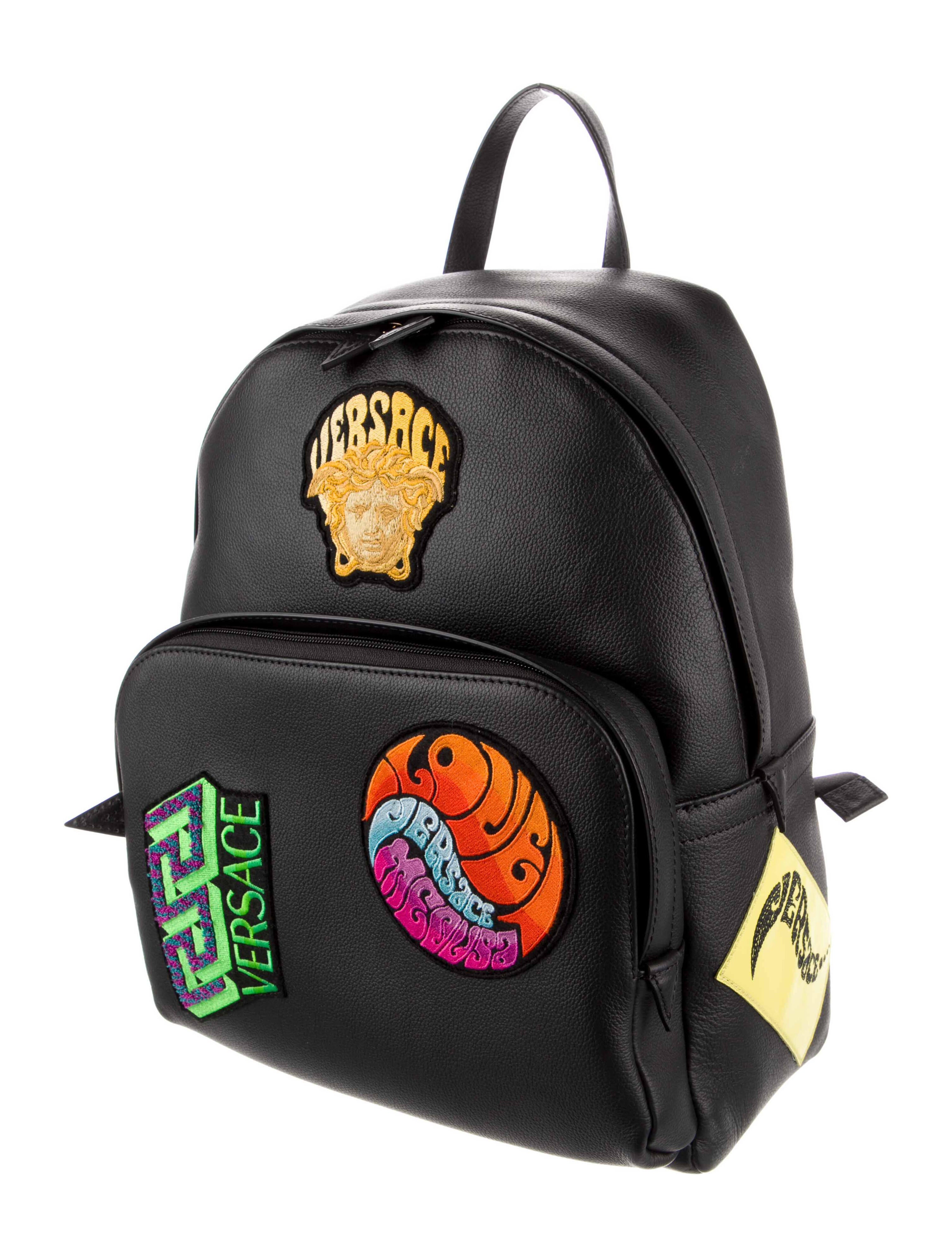 Versace Leather Backpack Bag - Black Backpacks, Bags - VES106114 | The ...