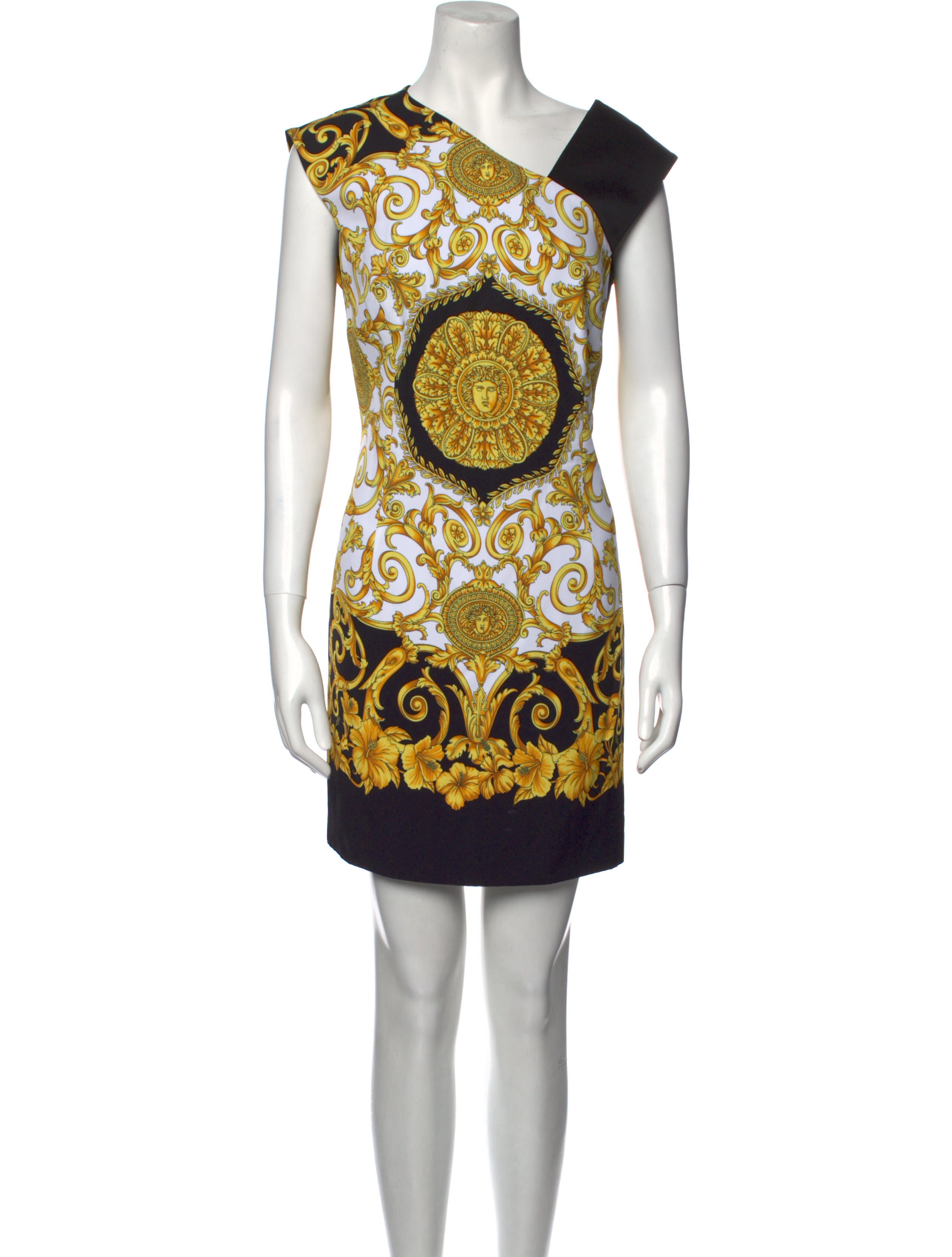 Versace Barocco Curule Stool - Black Ottomans & Benches, Furniture ...