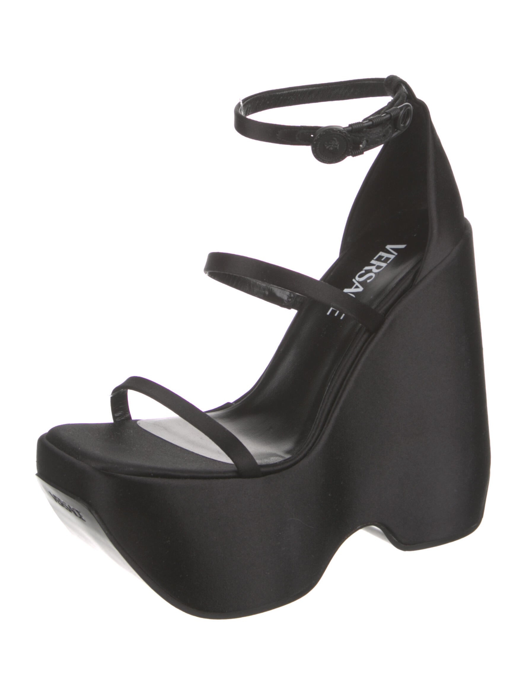 Versace Platform Sandals - Black Sandals, Shoes - VES24168 | The RealReal
