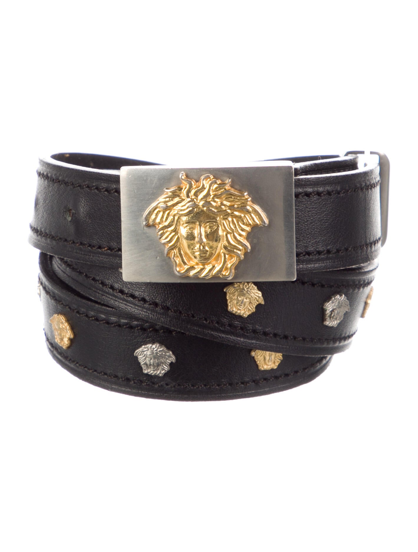 Versace Leather Belt - Black Belts, Accessories - VES107155 | The RealReal