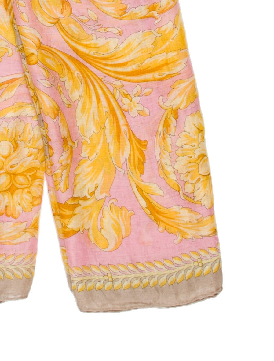 Versace Silk Printed Scarf - White Scarves and Shawls, Accessories ...