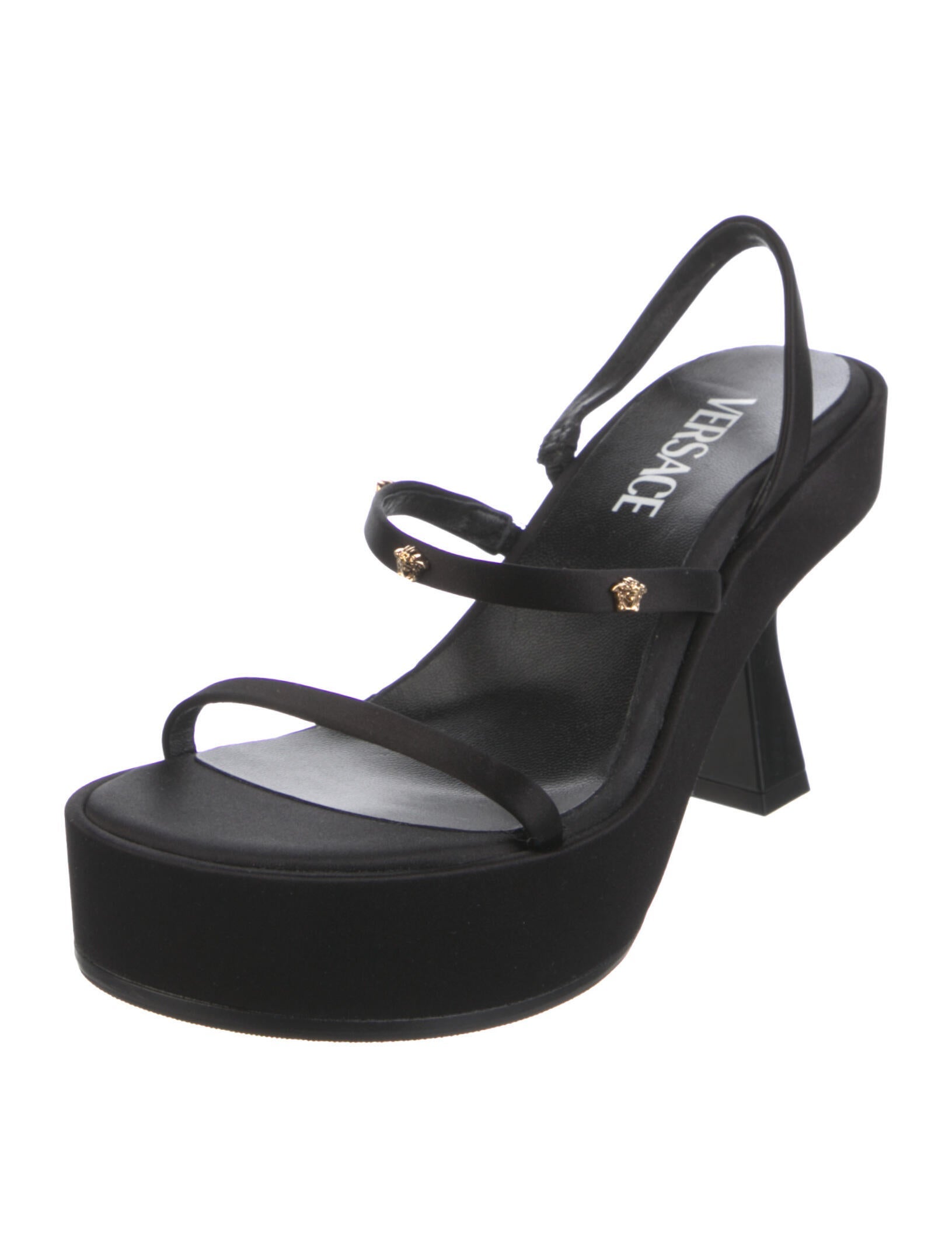 Versace Platform Sandals - Black Sandals, Shoes - VES24168 | The RealReal