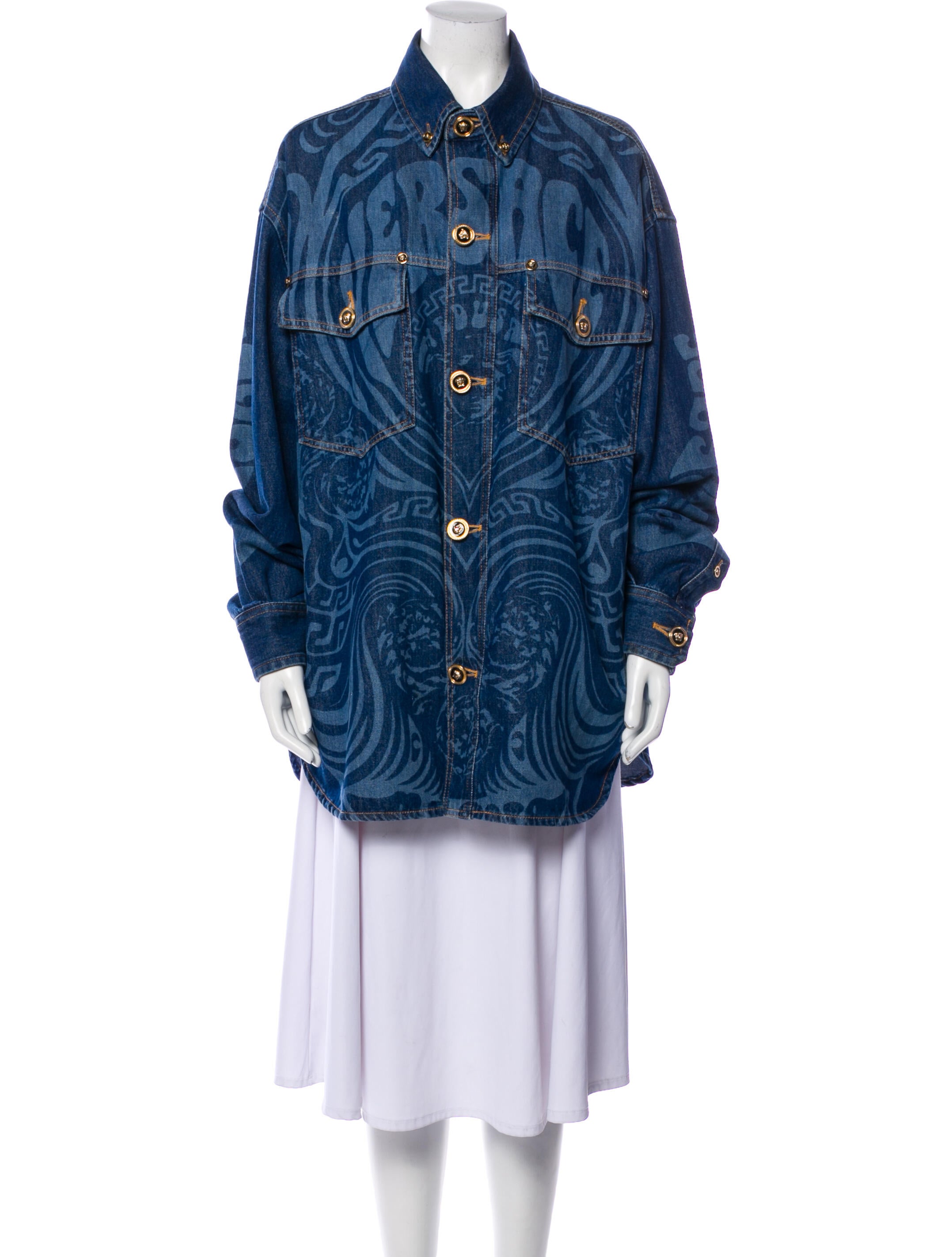 Versace Denim Jacket - Blue Jackets, Clothing - VES115489 | The RealReal