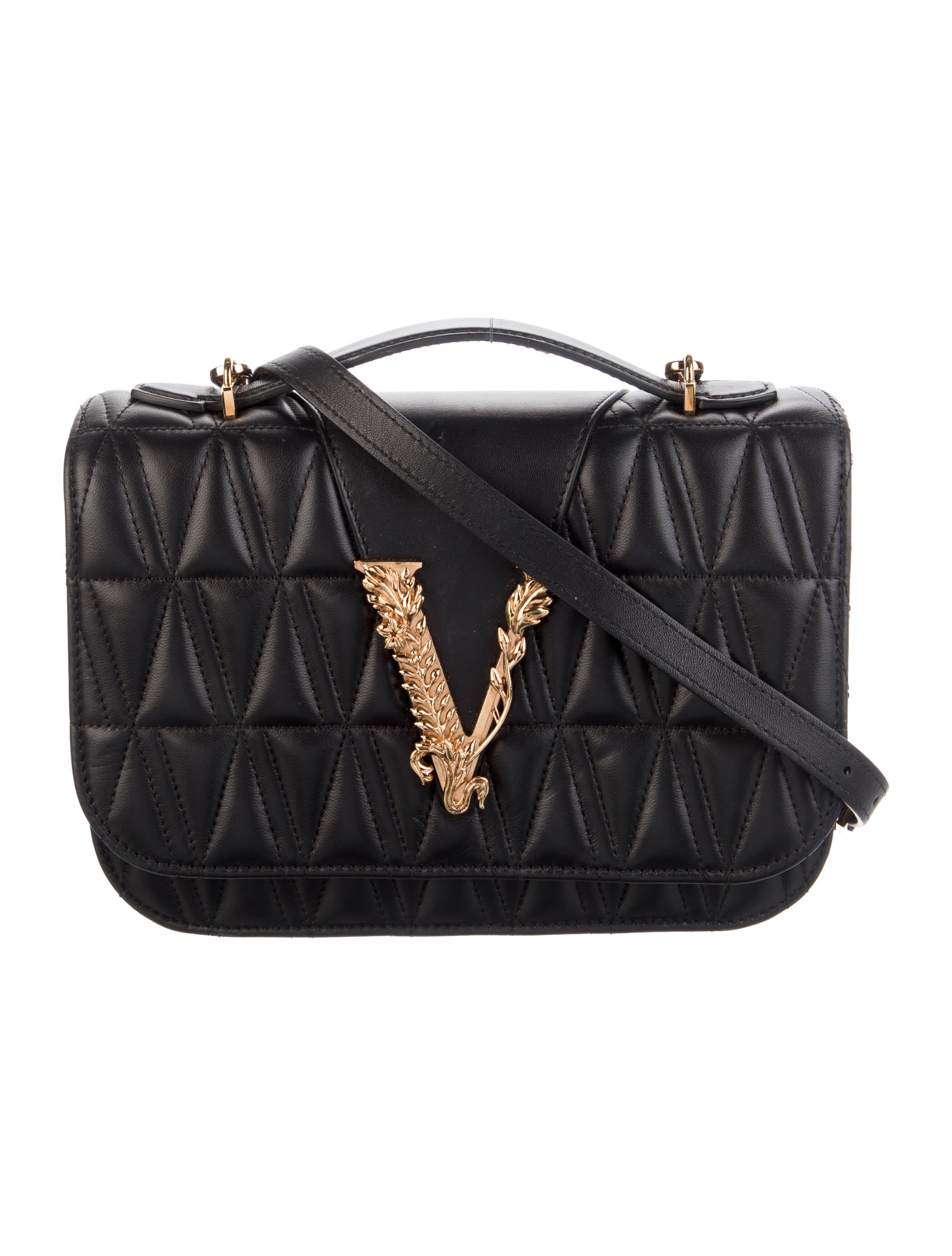 Versace Leather Crossbody Bag - Black Crossbody Bags, Handbags ...