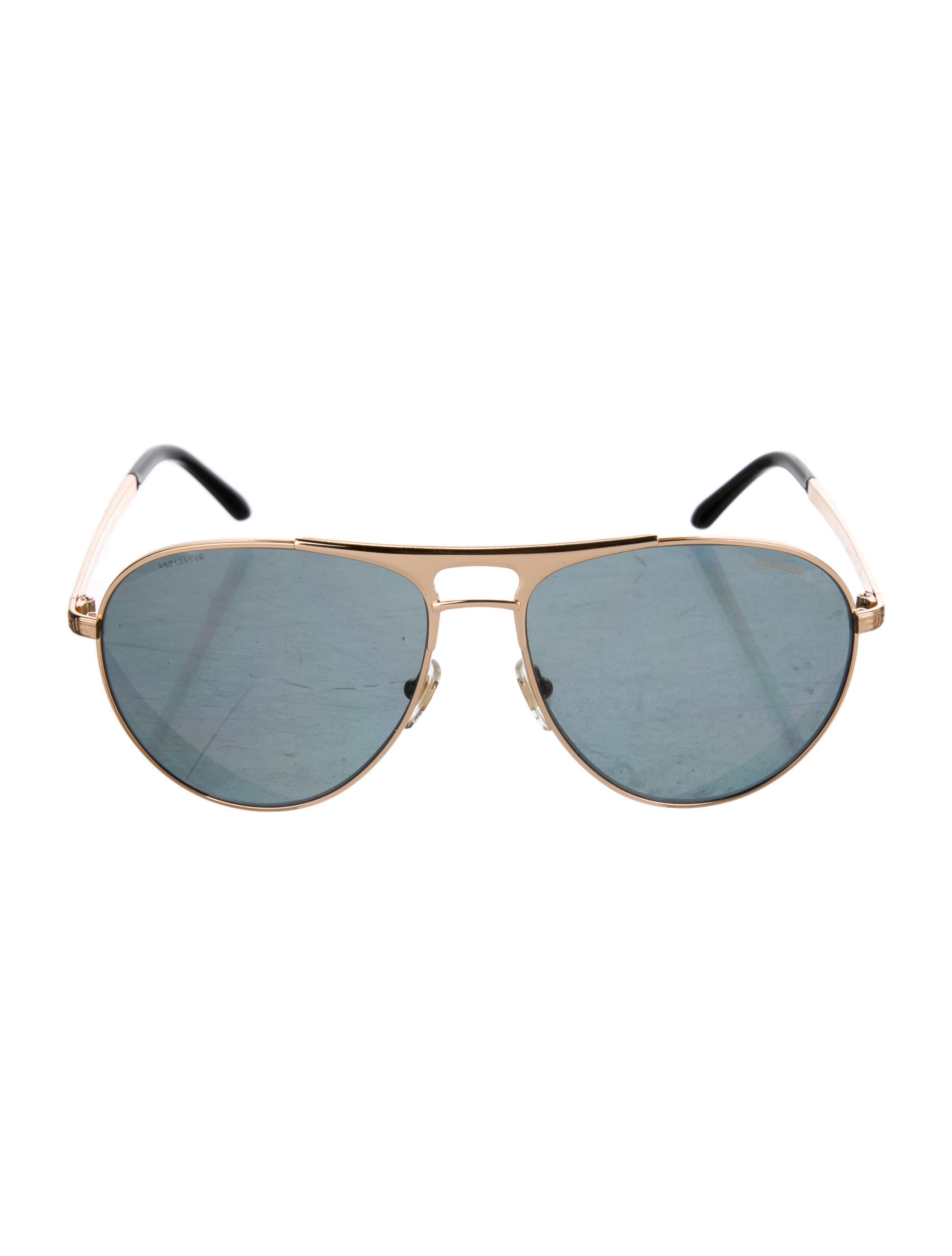 Versace Aviator Tinted Sunglasses - Gold Sunglasses, Accessories ...