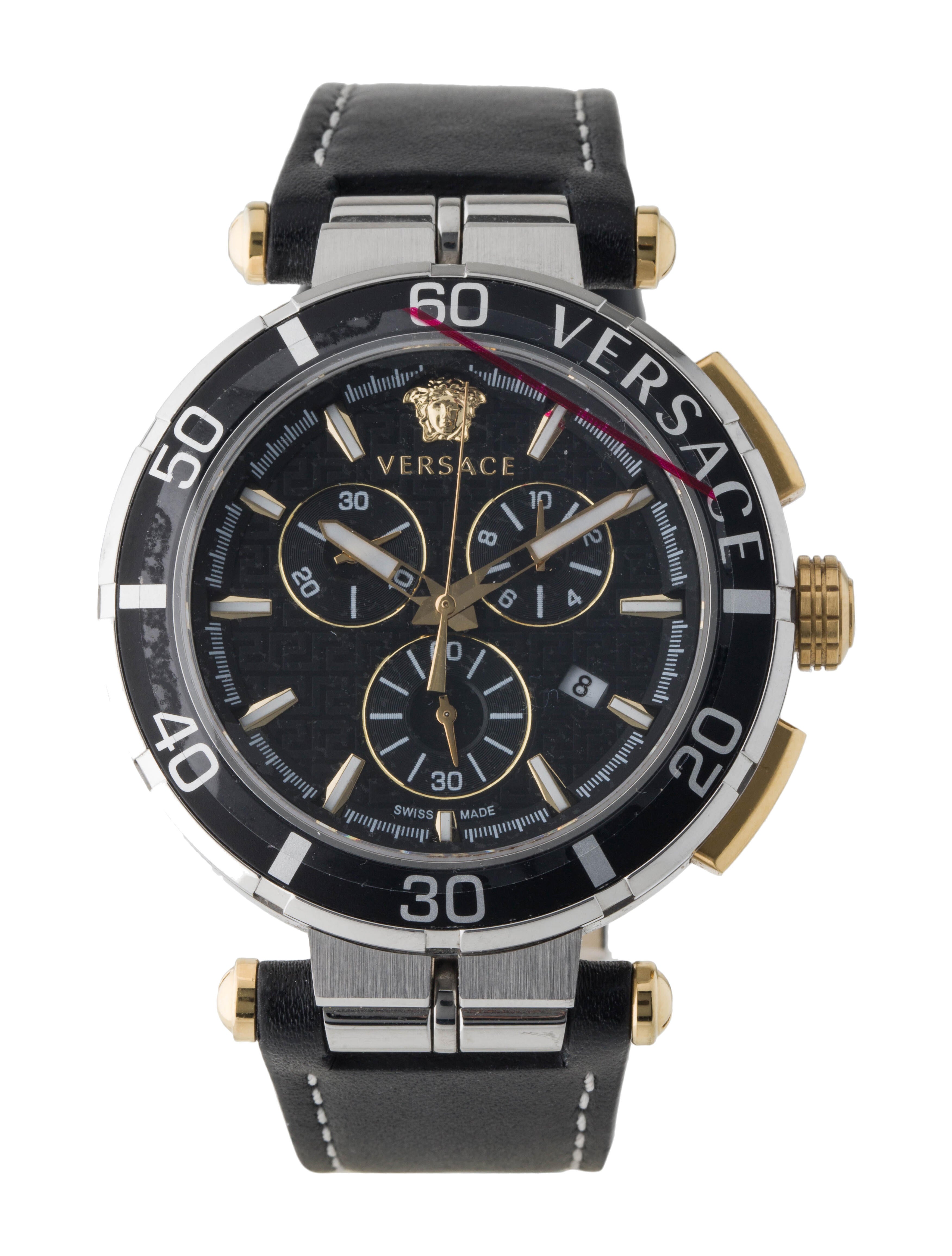 Versace Chronograph Greca Watch - VE3L00222 | The RealReal