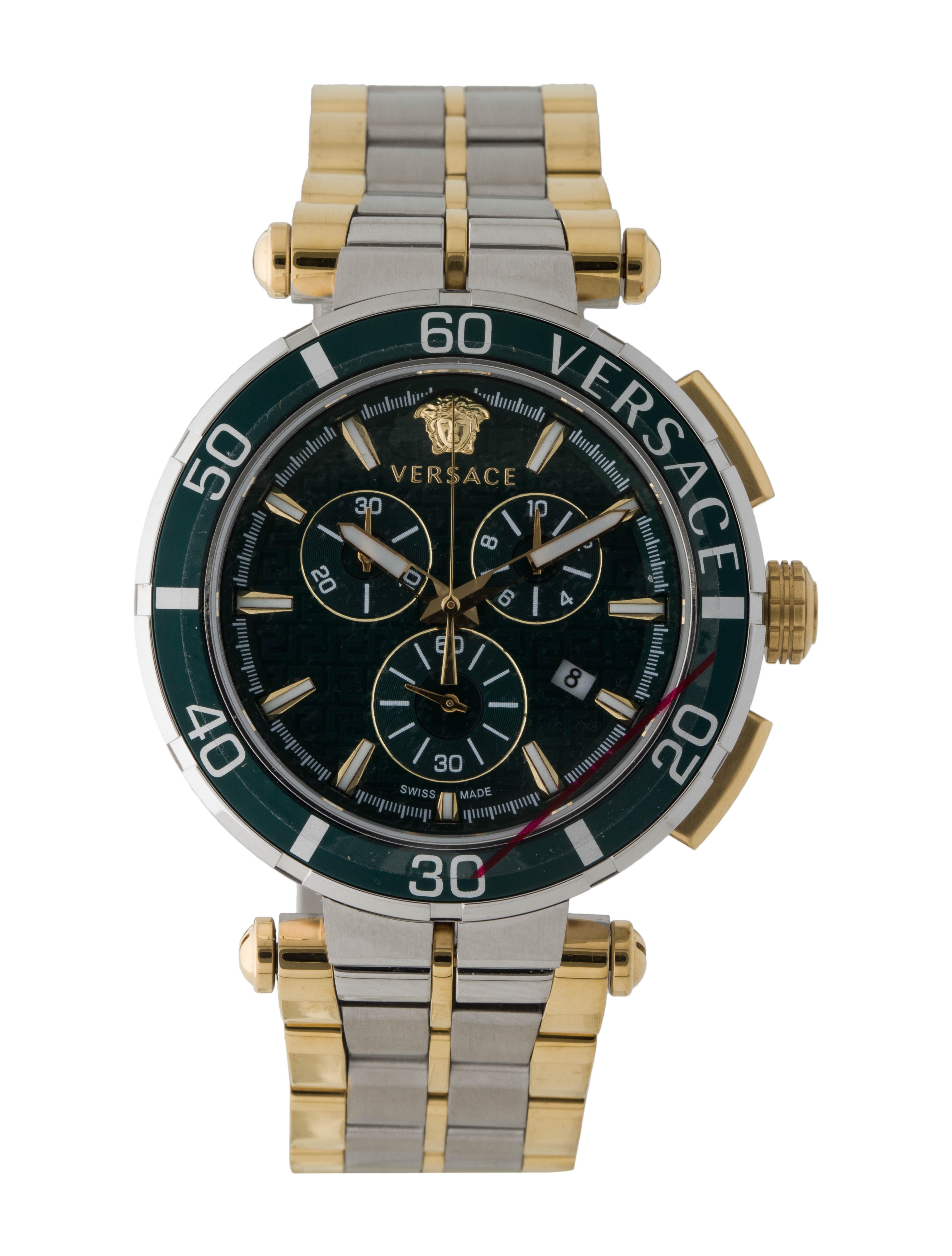 Versace Greca Chrono Watch - VE3L00422 | The RealReal