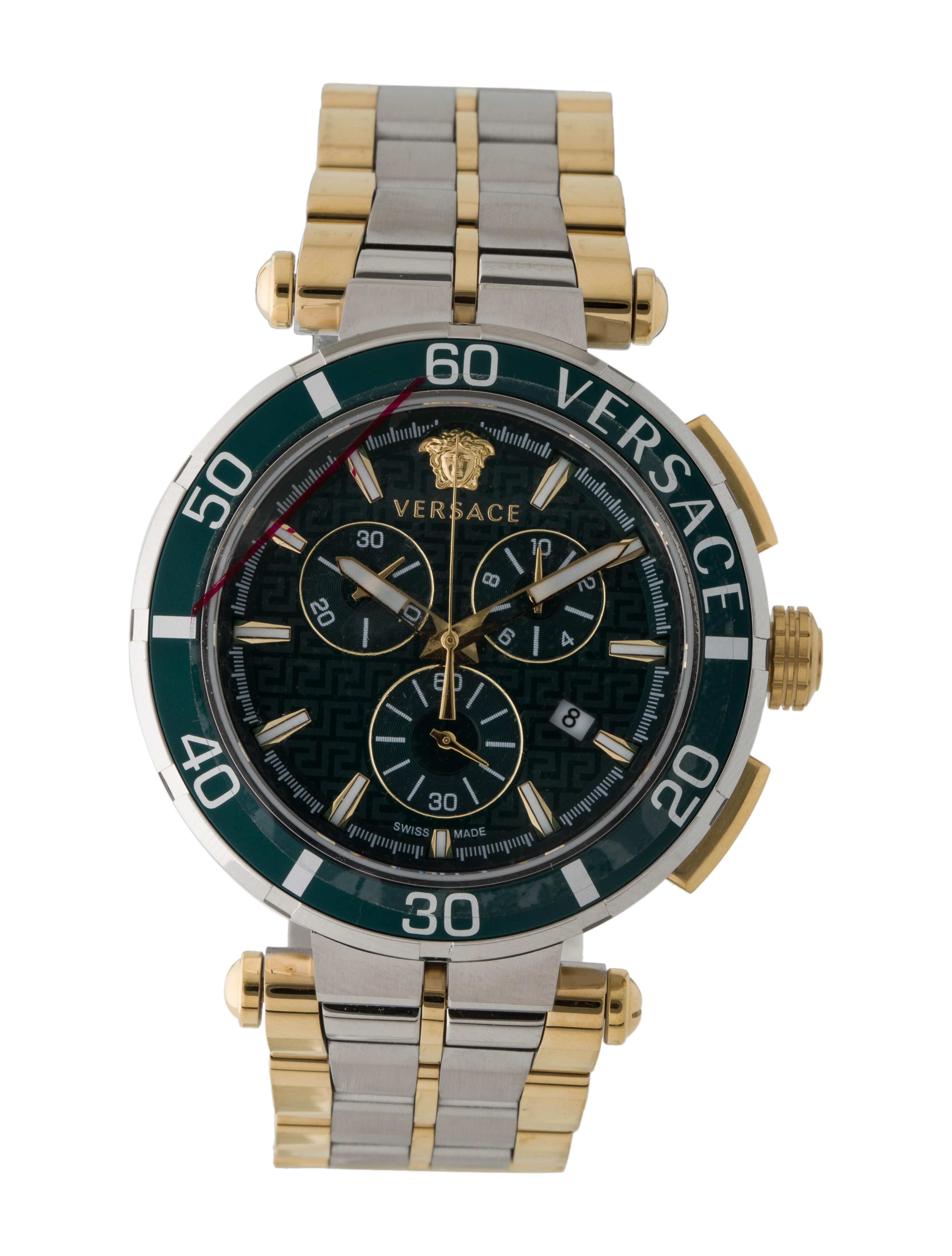Versace Greca Chrono Watch - VE3L00422 | The RealReal