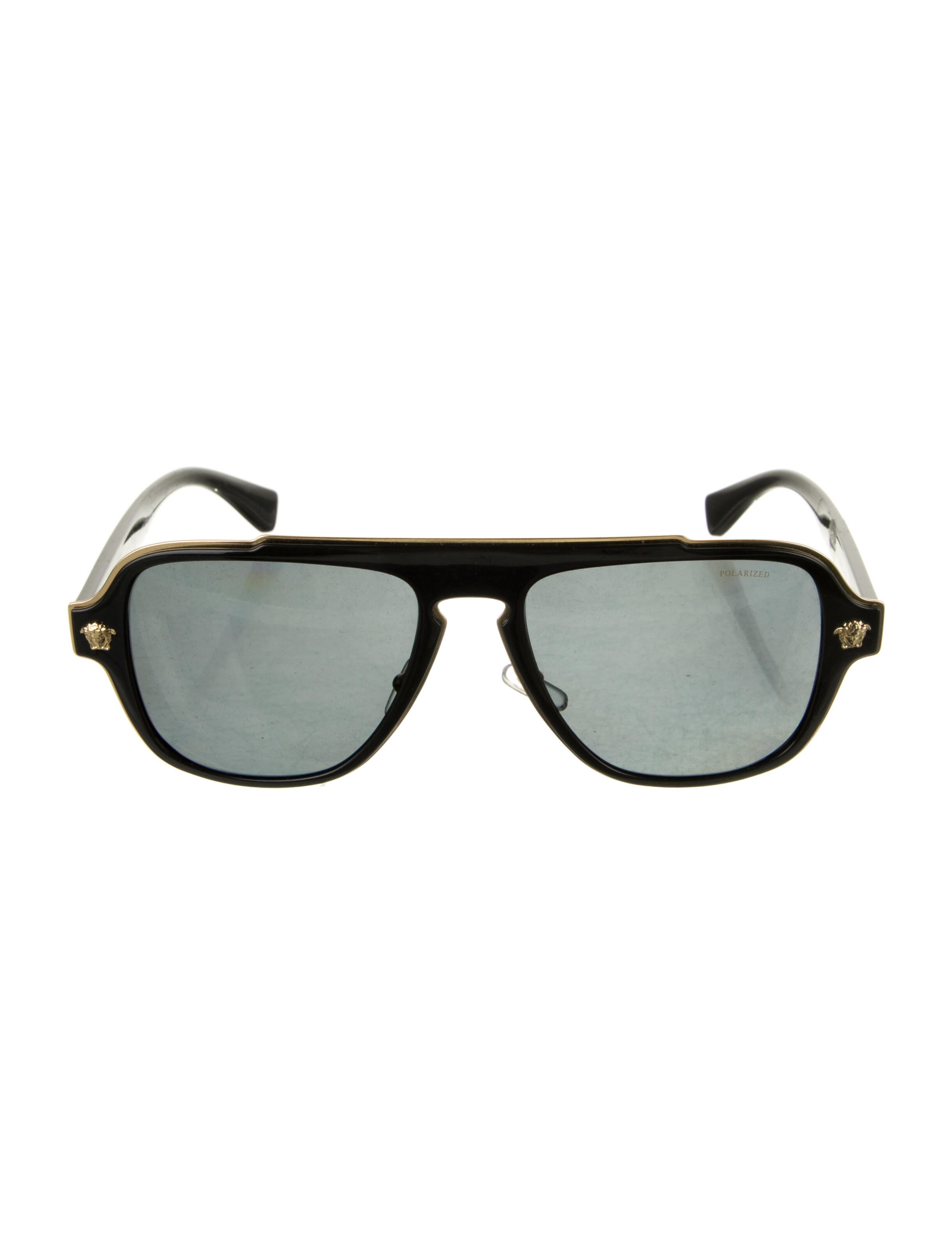Versace Aviator Tinted Sunglasses - Black Sunglasses, Accessories ...