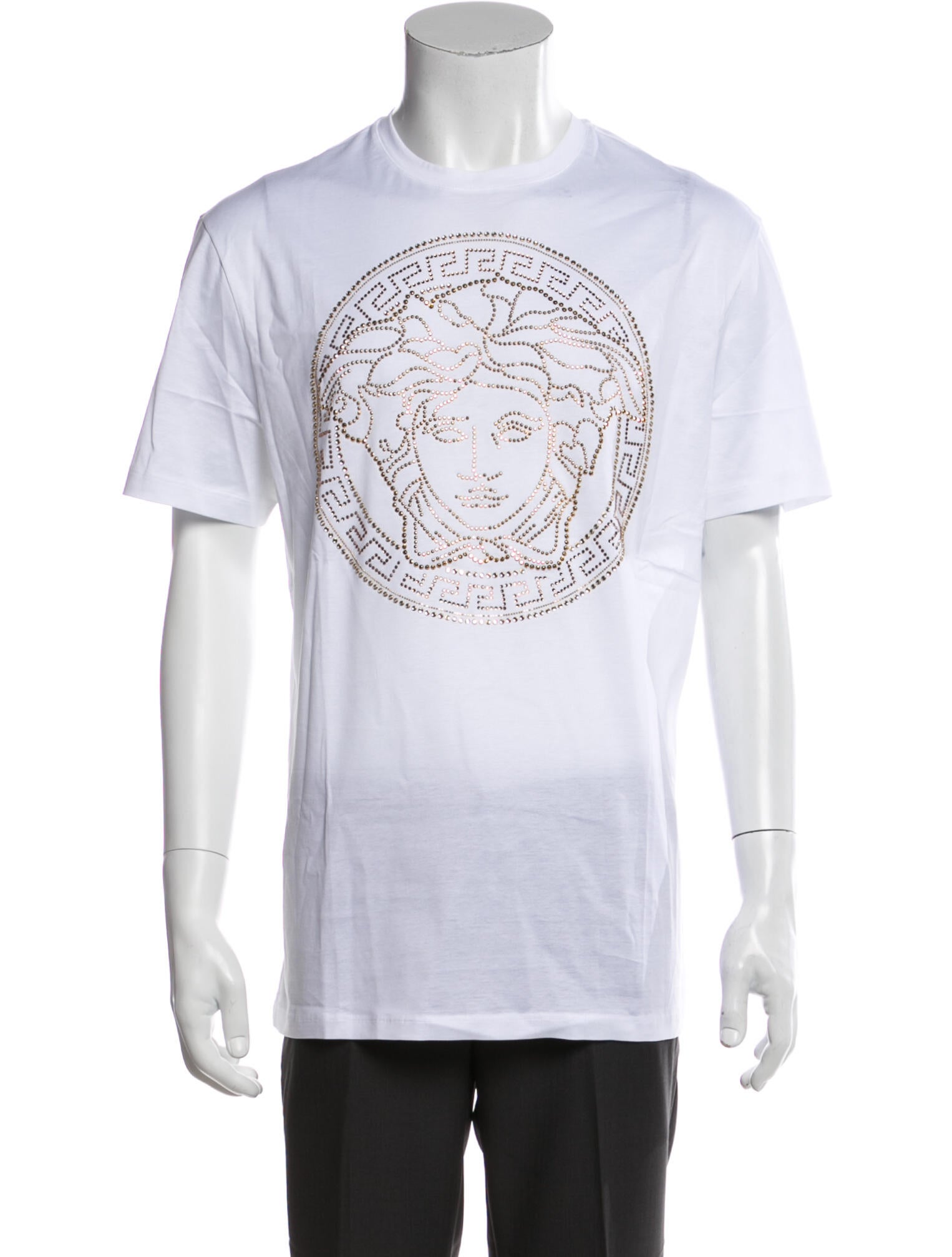 Versace Graphic Print Crew Neck T-Shirt w/ Tags - White T-Shirts ...