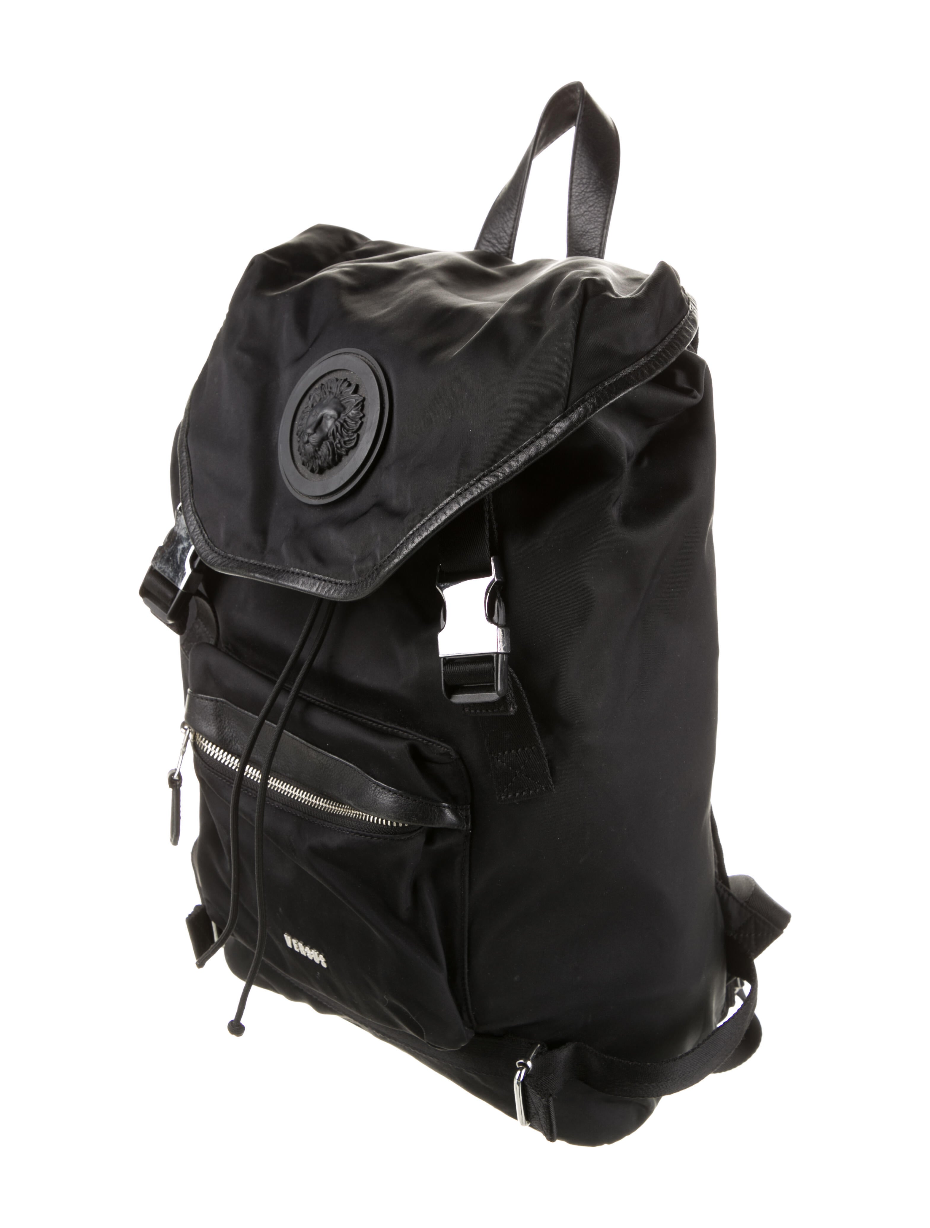 Versace Nylon Backpack - Black Backpacks, Handbags - VES122686 | The ...