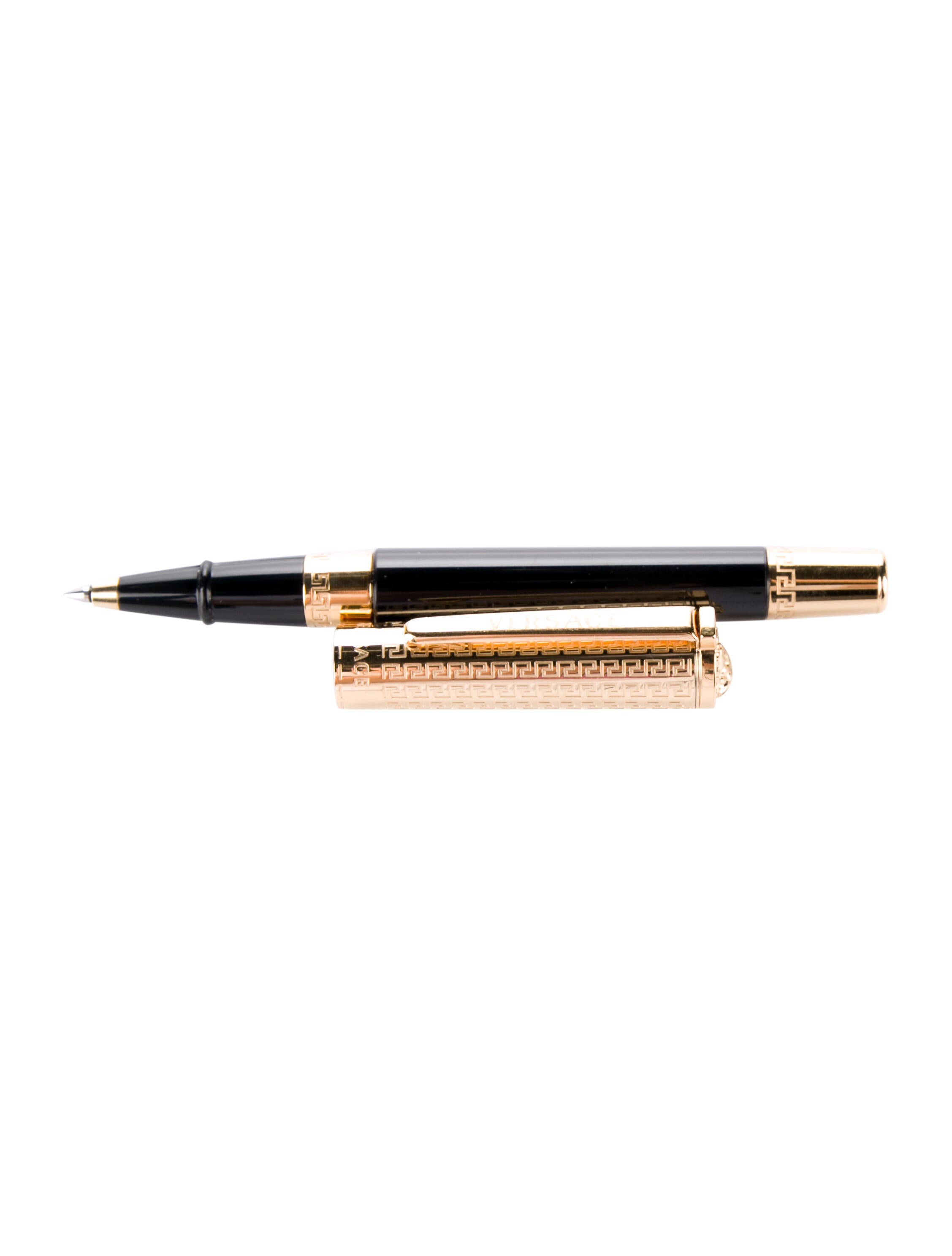 Versace Black and Gold Versace Pen - Black Pens & Pencils, Accessories ...