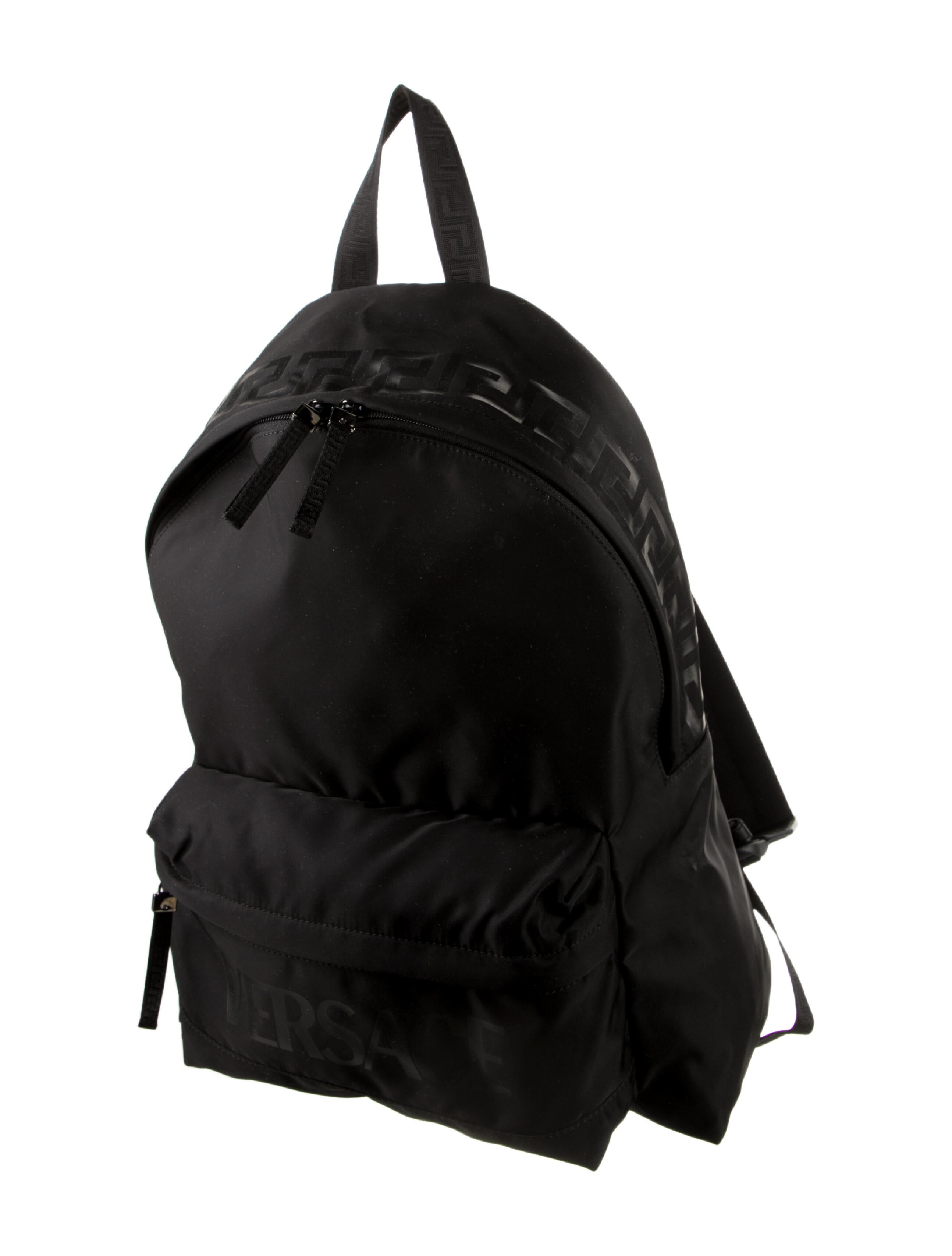 Versace Nylon Backpack - Black Backpacks, Bags - VES123306 | The RealReal