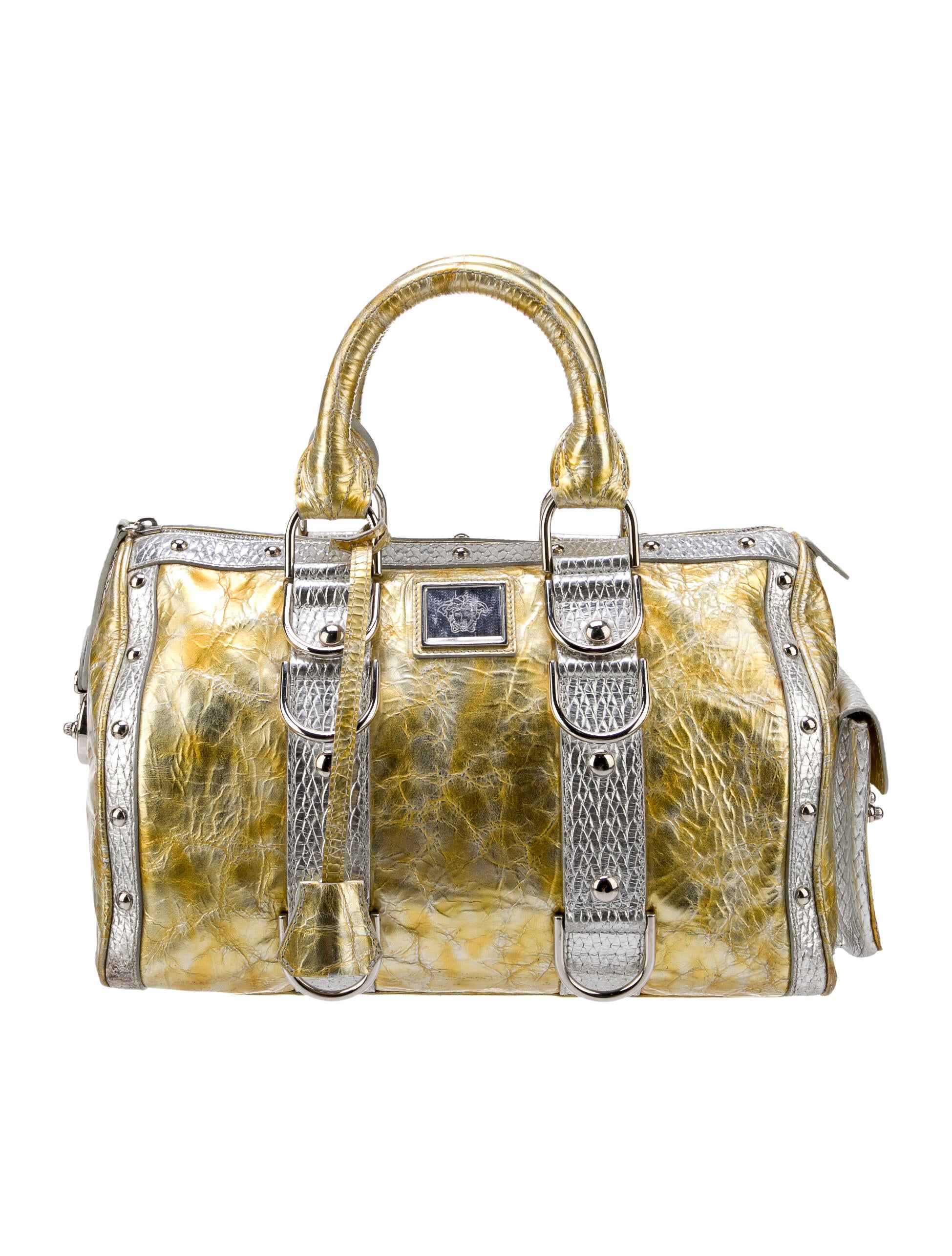 Versace Leather Handle Bag - Yellow Handle Bags, Handbags - VES127101 ...