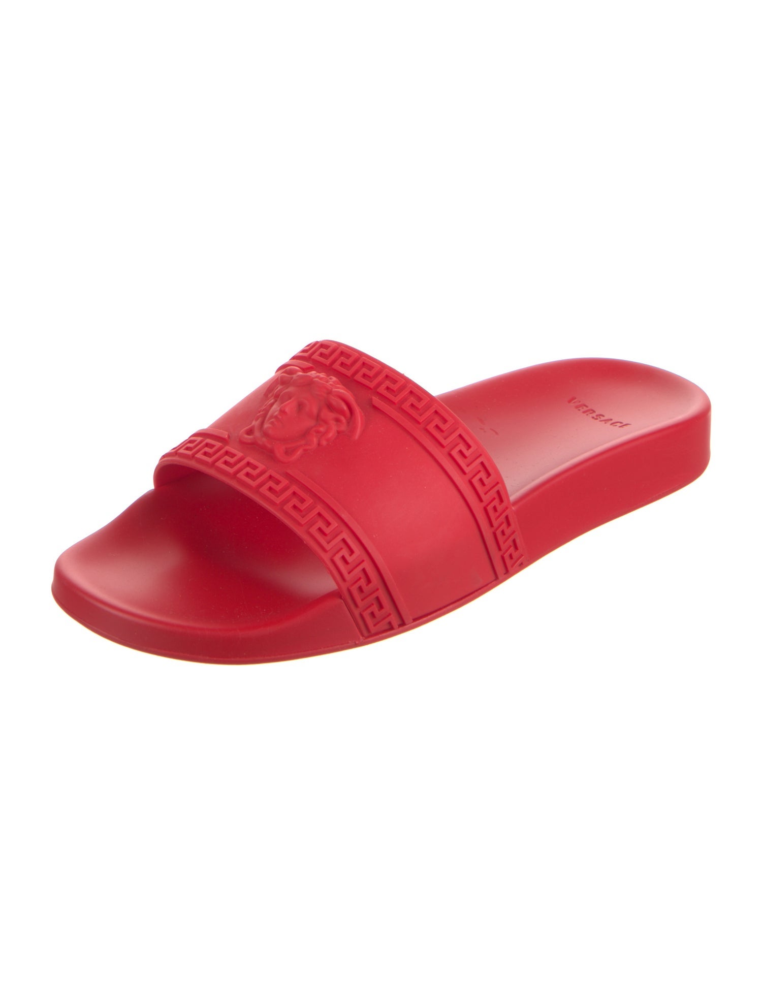 Versace Rubber Slides - Pink Sandals, Shoes - VES128455 | The RealReal