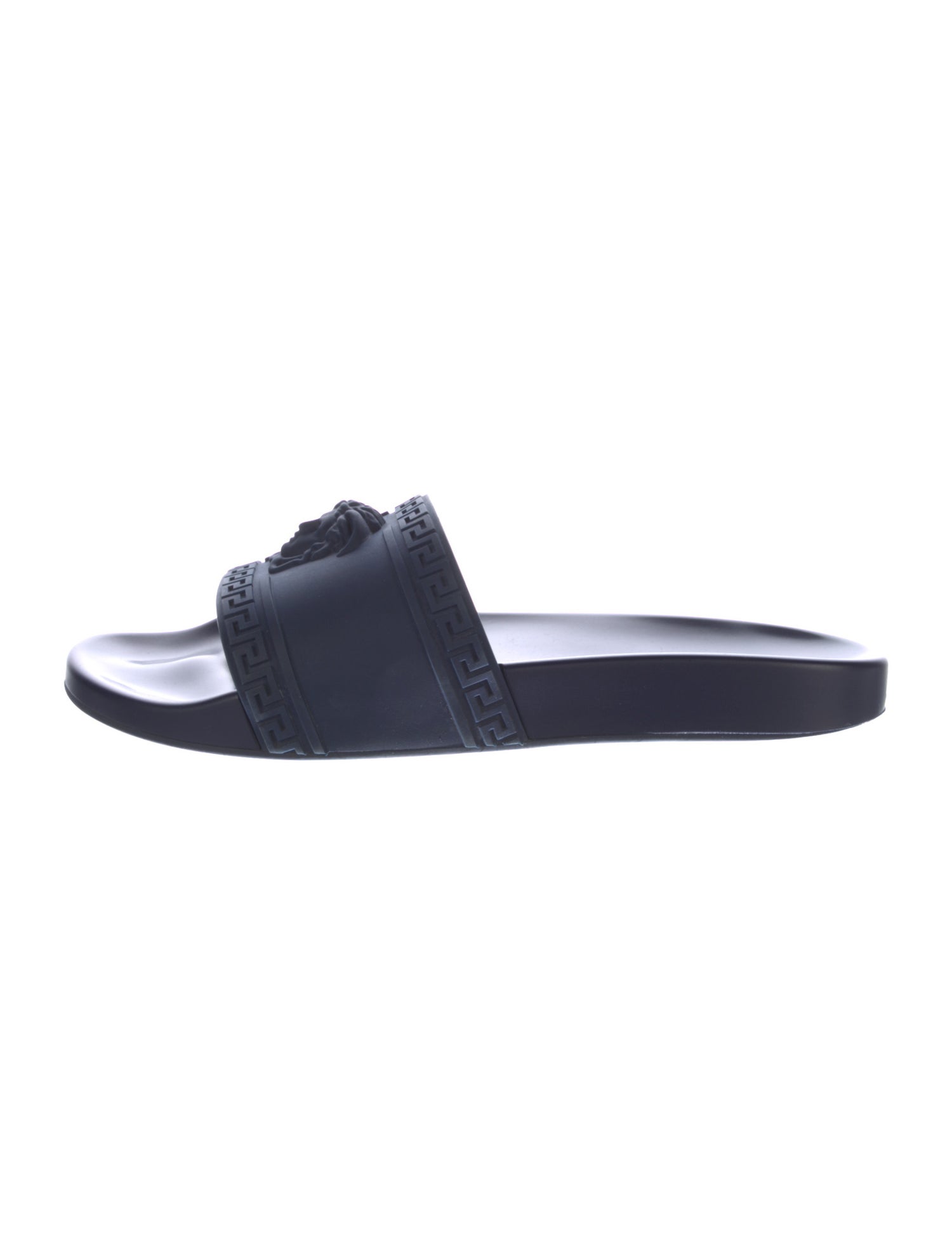 Versace Rubber Slides - Blue Sandals, Shoes - VES134517 | The RealReal