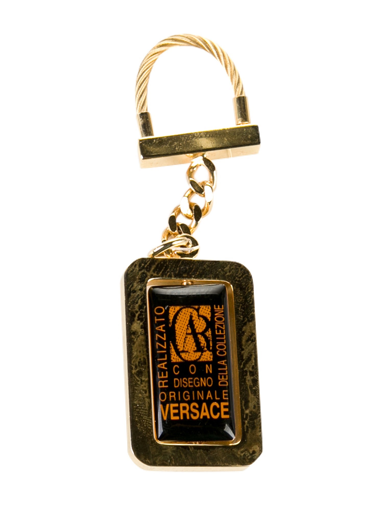 Versace Keychain - Gold Keychains, Accessories - VES135536 | The RealReal