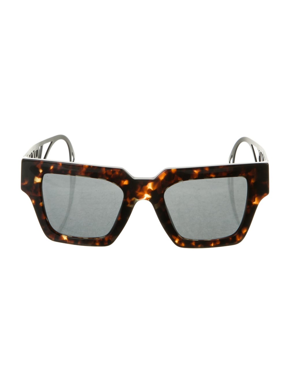 Versace Square Tinted Sunglasses Brown Sunglasses Accessories