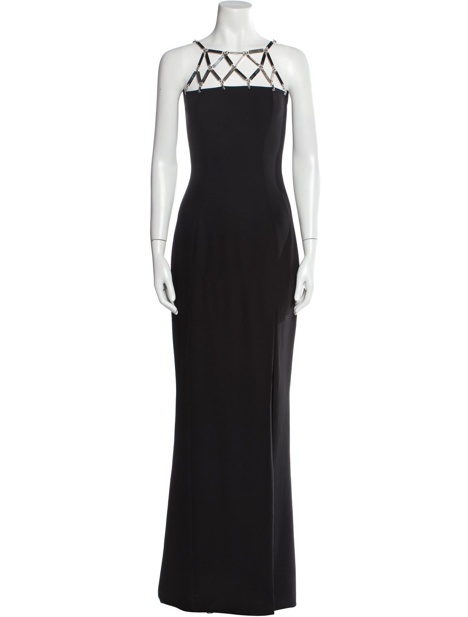 Versace Silk Long Dress - Black Dresses, Clothing - VES139116 | The ...