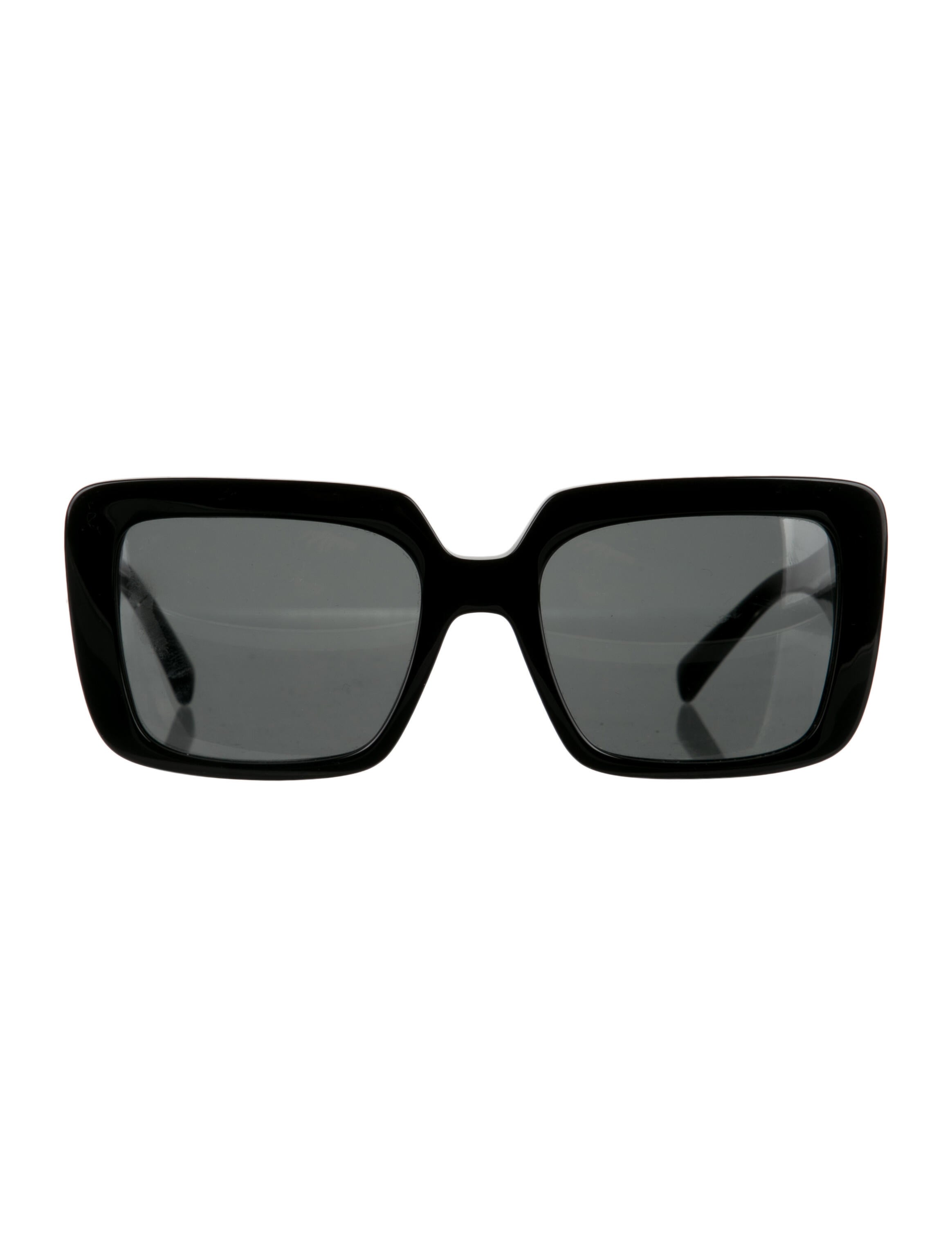 Versace Square Tinted Sunglasses - Black Sunglasses, Accessories ...