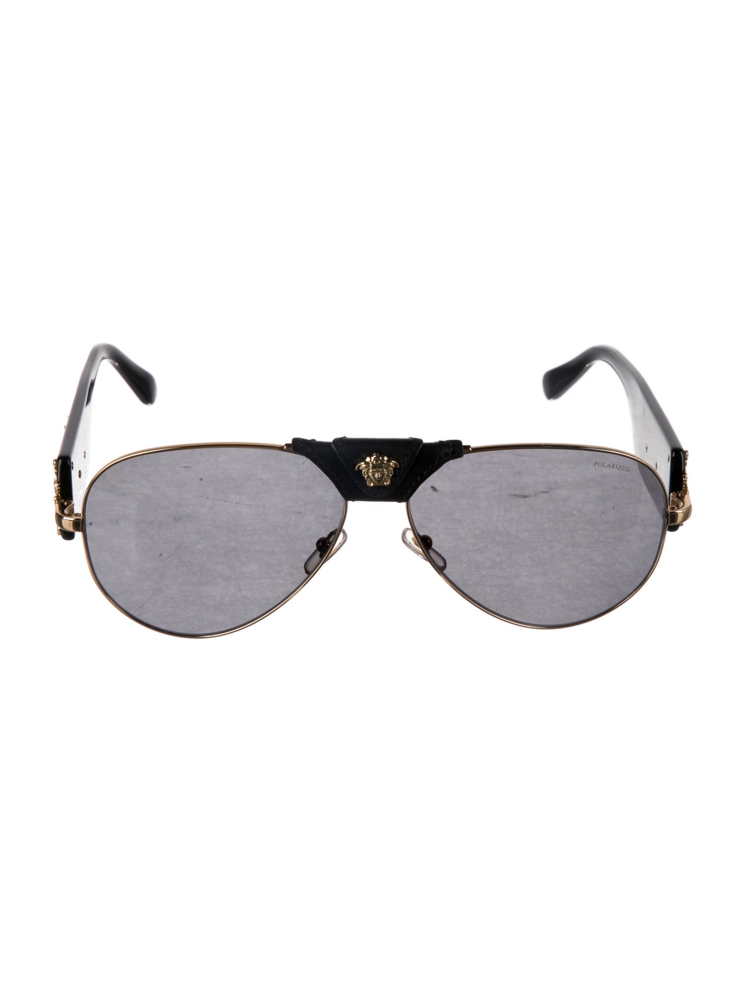 Versace Aviator Tinted Sunglasses - Black Sunglasses, Accessories ...