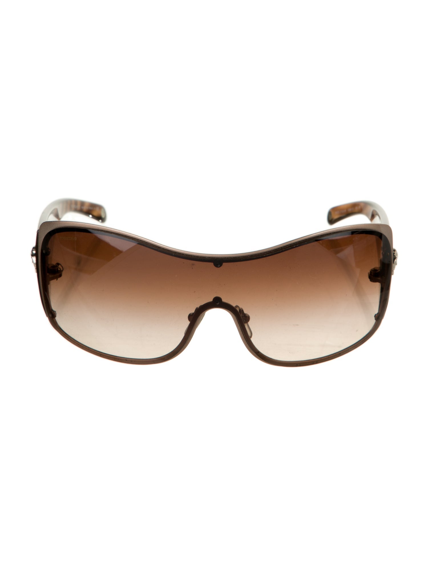 Versace Shield Gradient Sunglasses - Brown Sunglasses, Accessories ...