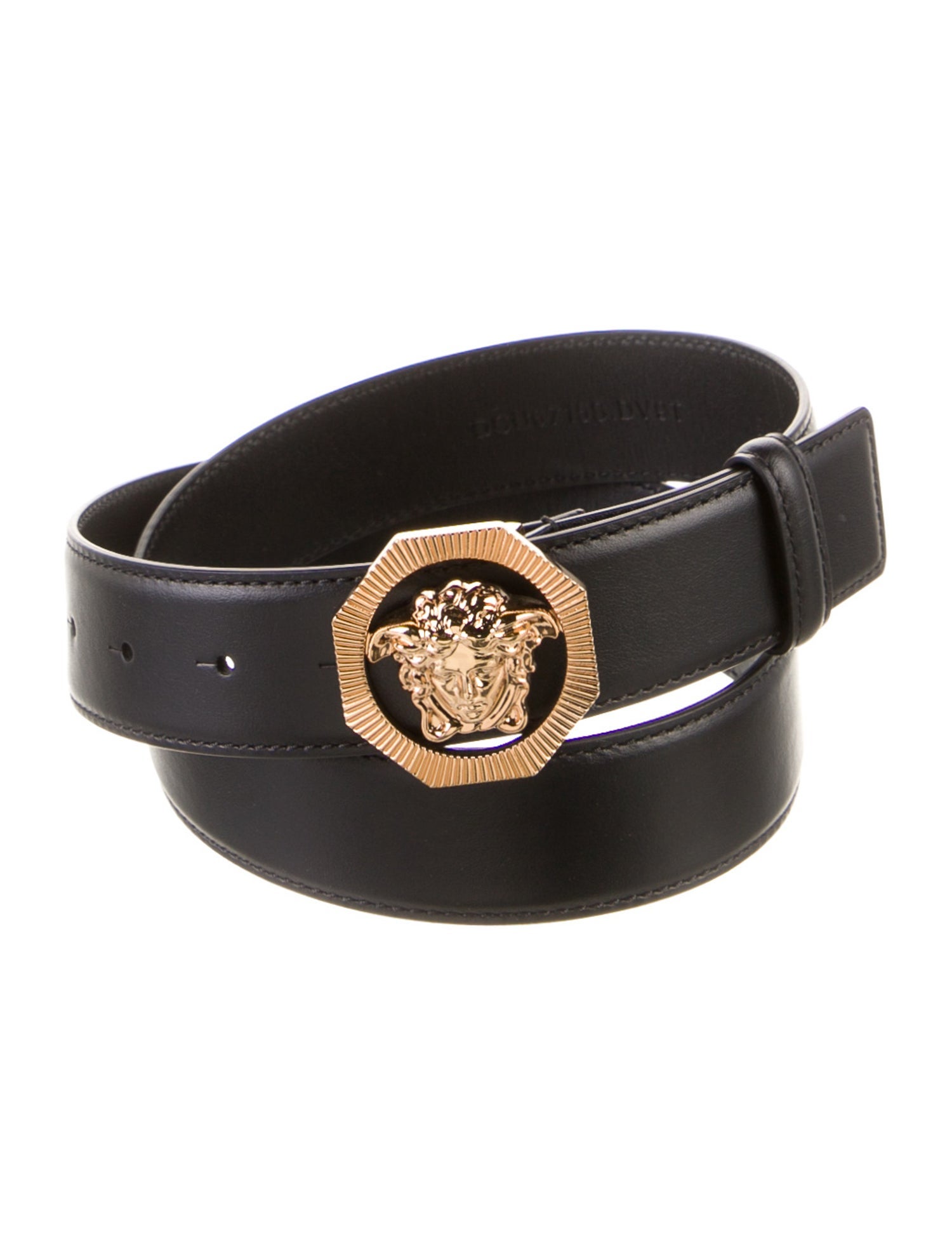 Versace Leather Belt w/ Tags - Black Belts, Accessories - VES141079 ...