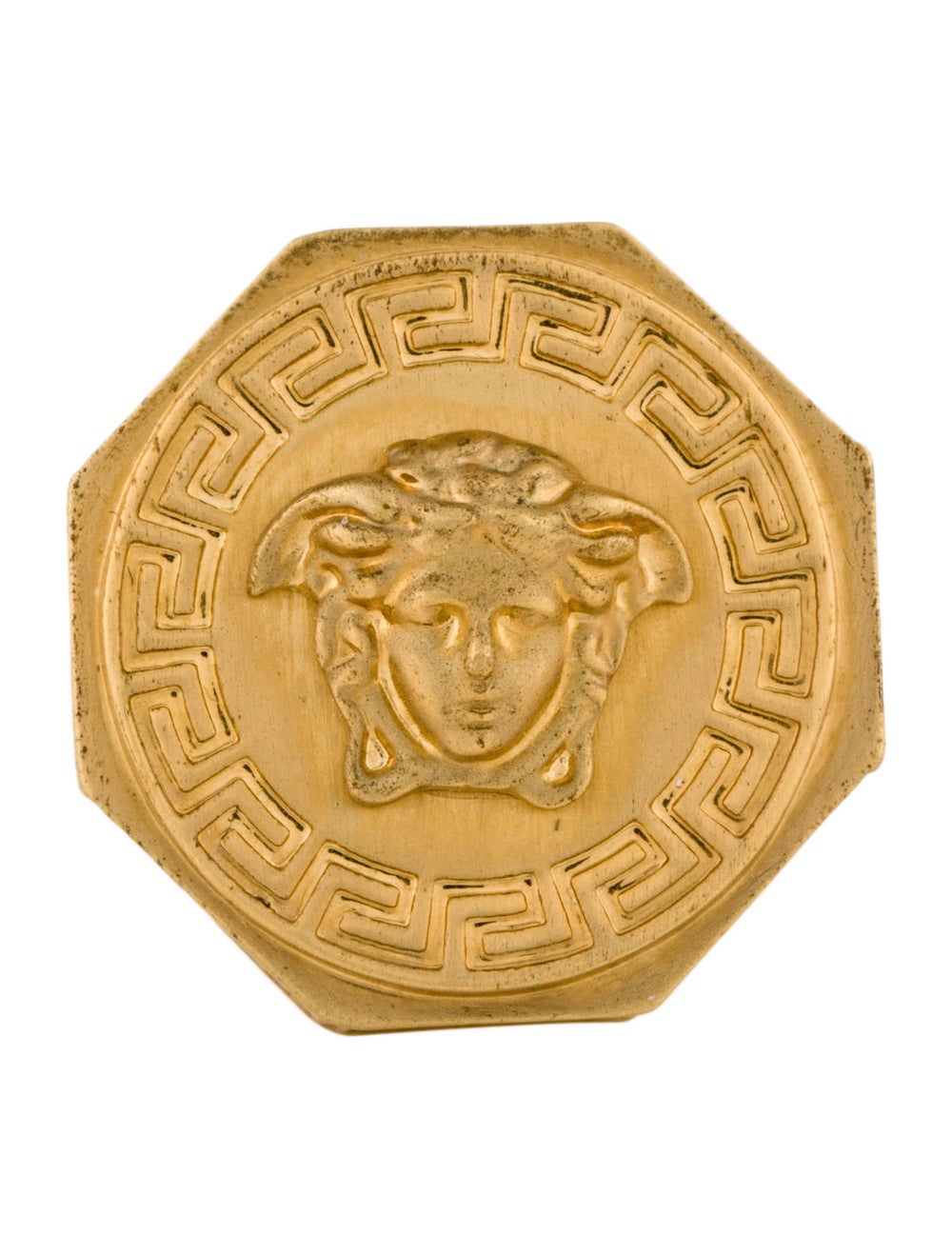 Versace Medusa Greca Signet Ring - Gem