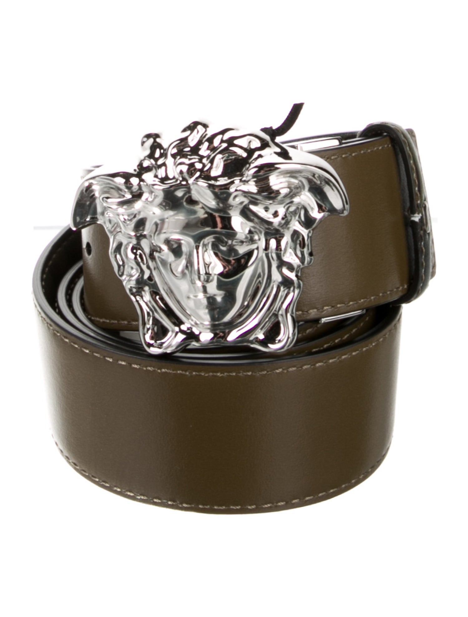 Versace Leather Belt w/ Tags - Green Belts, Accessories - VES142573 ...