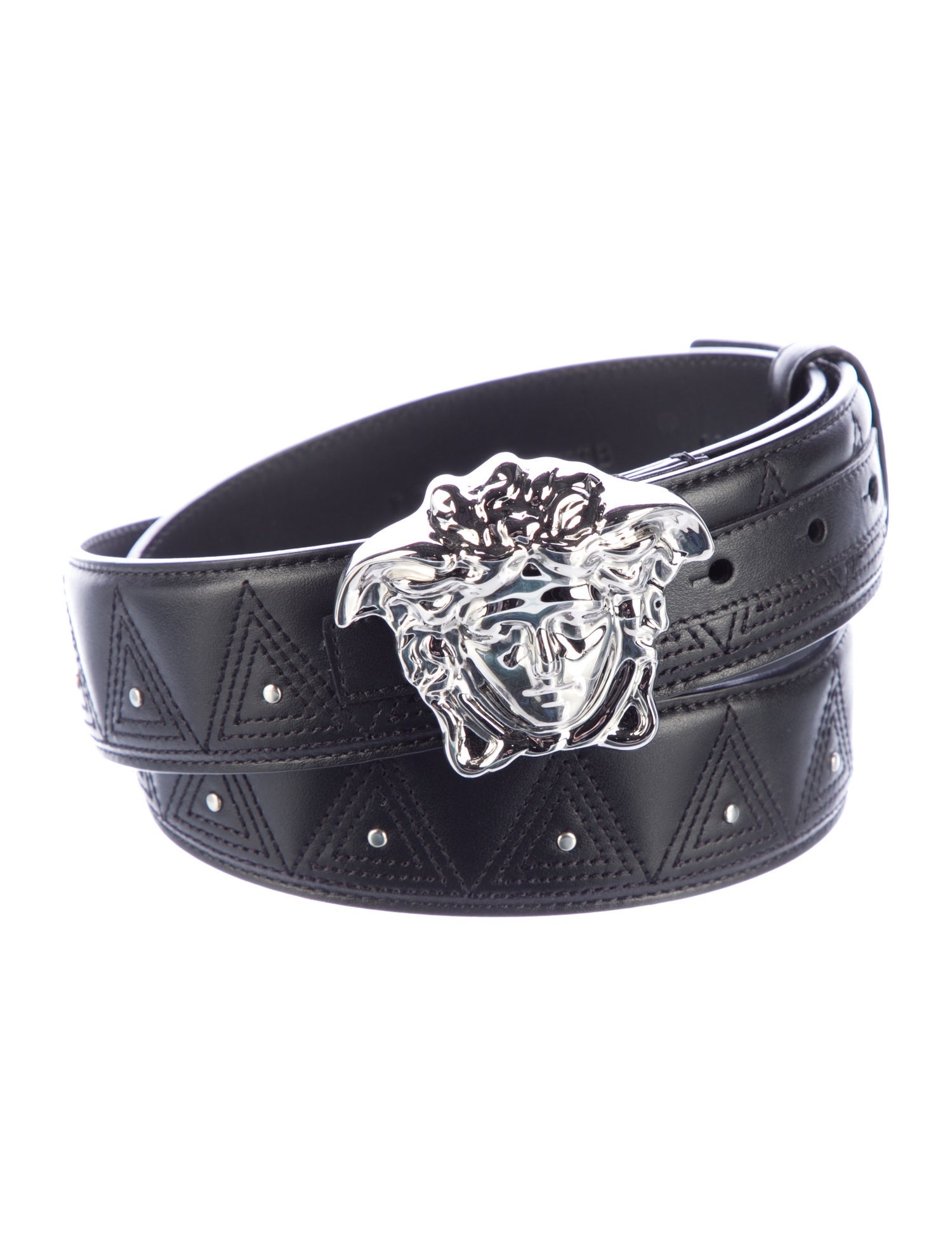 Versace Leather Belt - Black Belts, Accessories - VES142839 | The RealReal