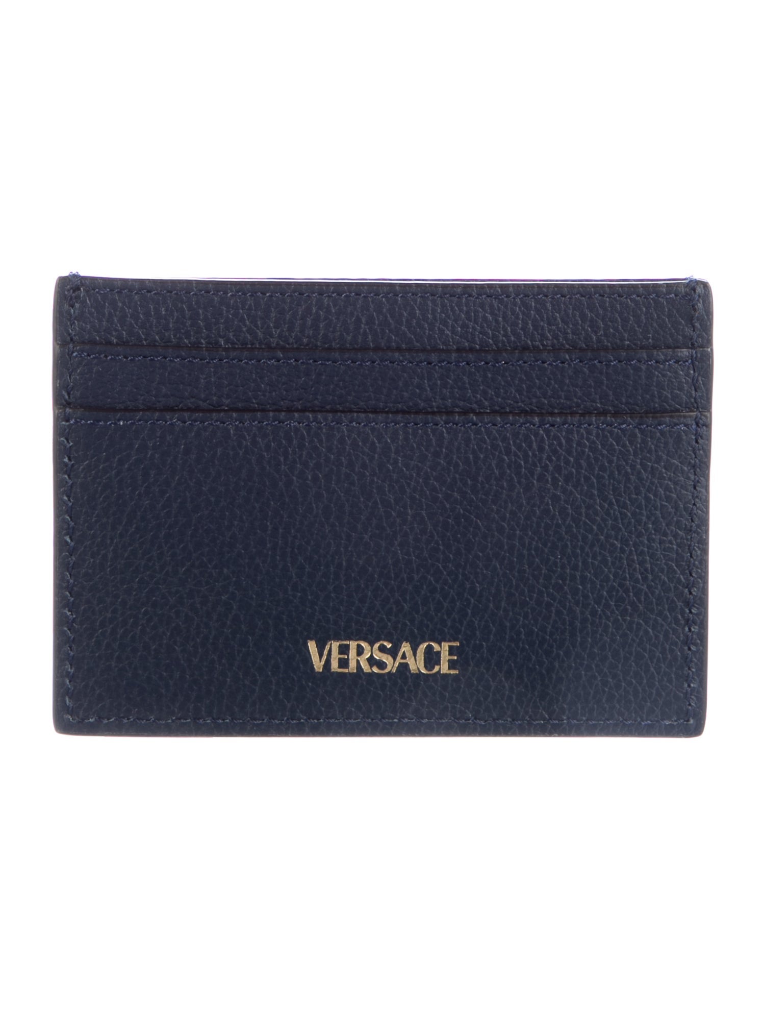 Versace Leather Card Holder - Blue Wallets, Accessories - VES143996 ...
