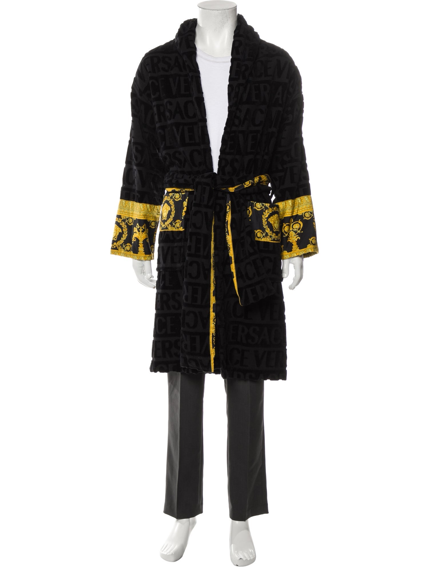 Versace 2018 Medusa Insignia Robe - Black Lounge & Sleepwear, Clothing ...
