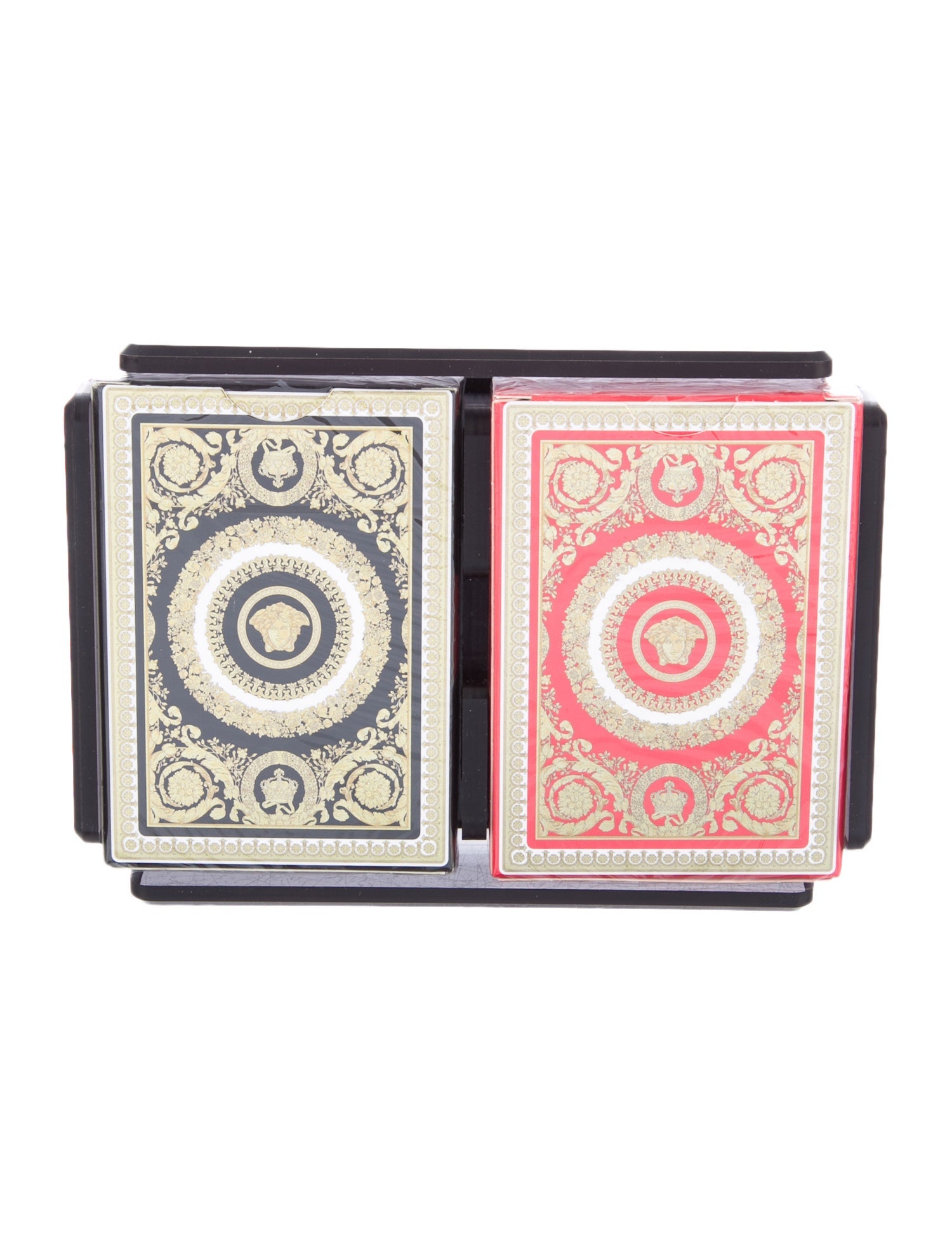 Versace Barocco Playing Card Set - Black Decorative Accents, Decor ...