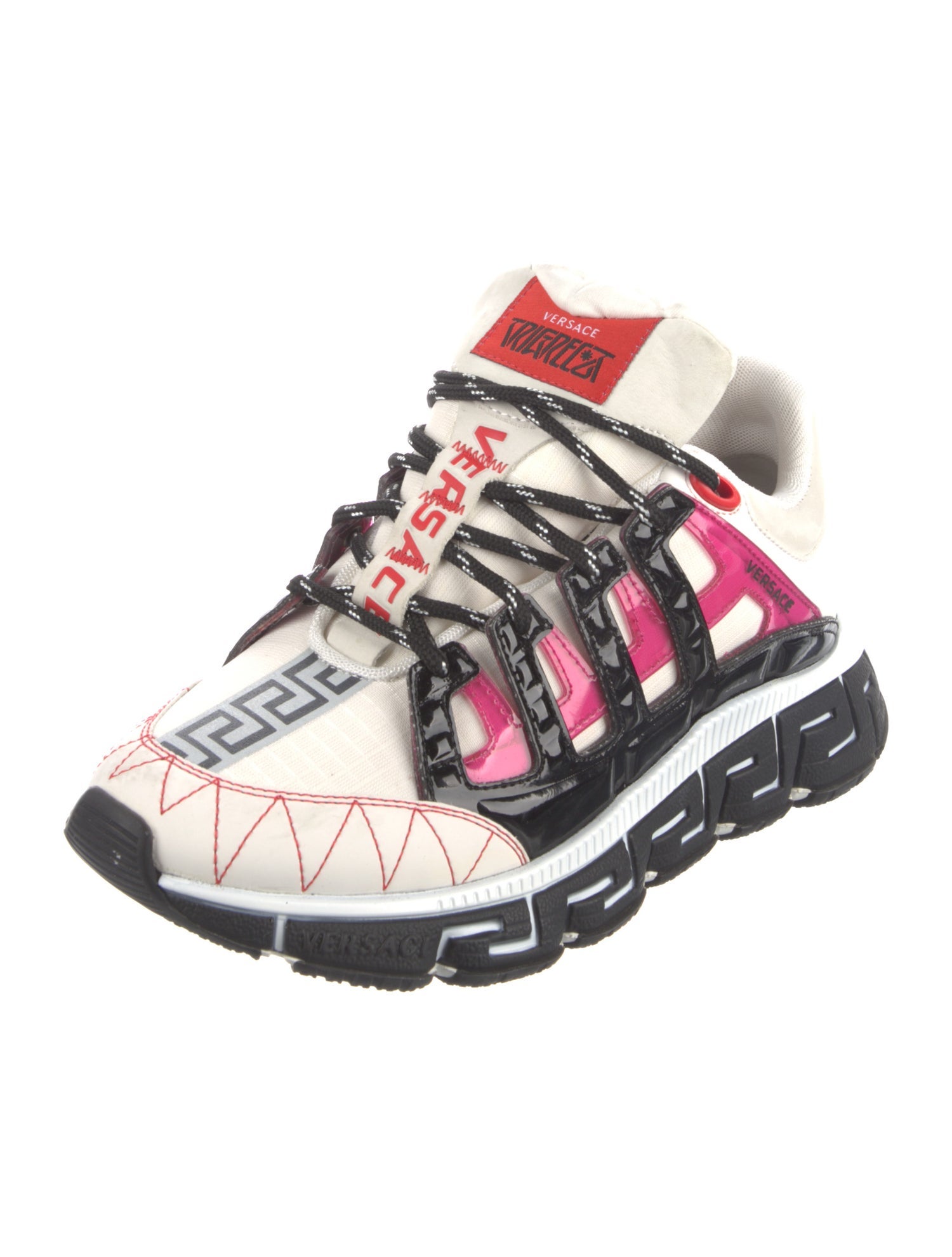 Versace Medusa Insignia Leather Athletic Sneakers - White Sneakers ...