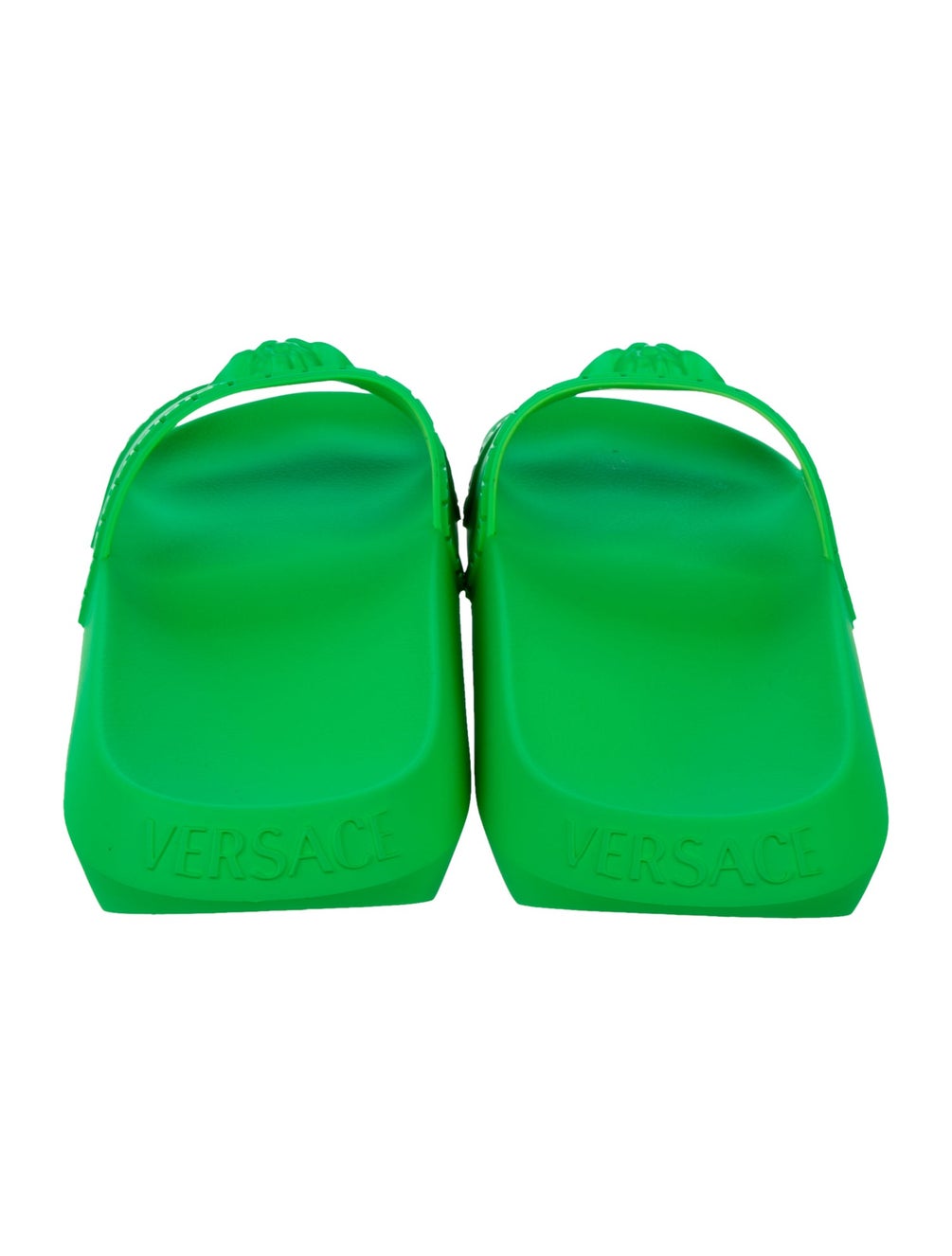 Versace Rubber Slides - Green Sandals, Shoes - VES155666 | The RealReal