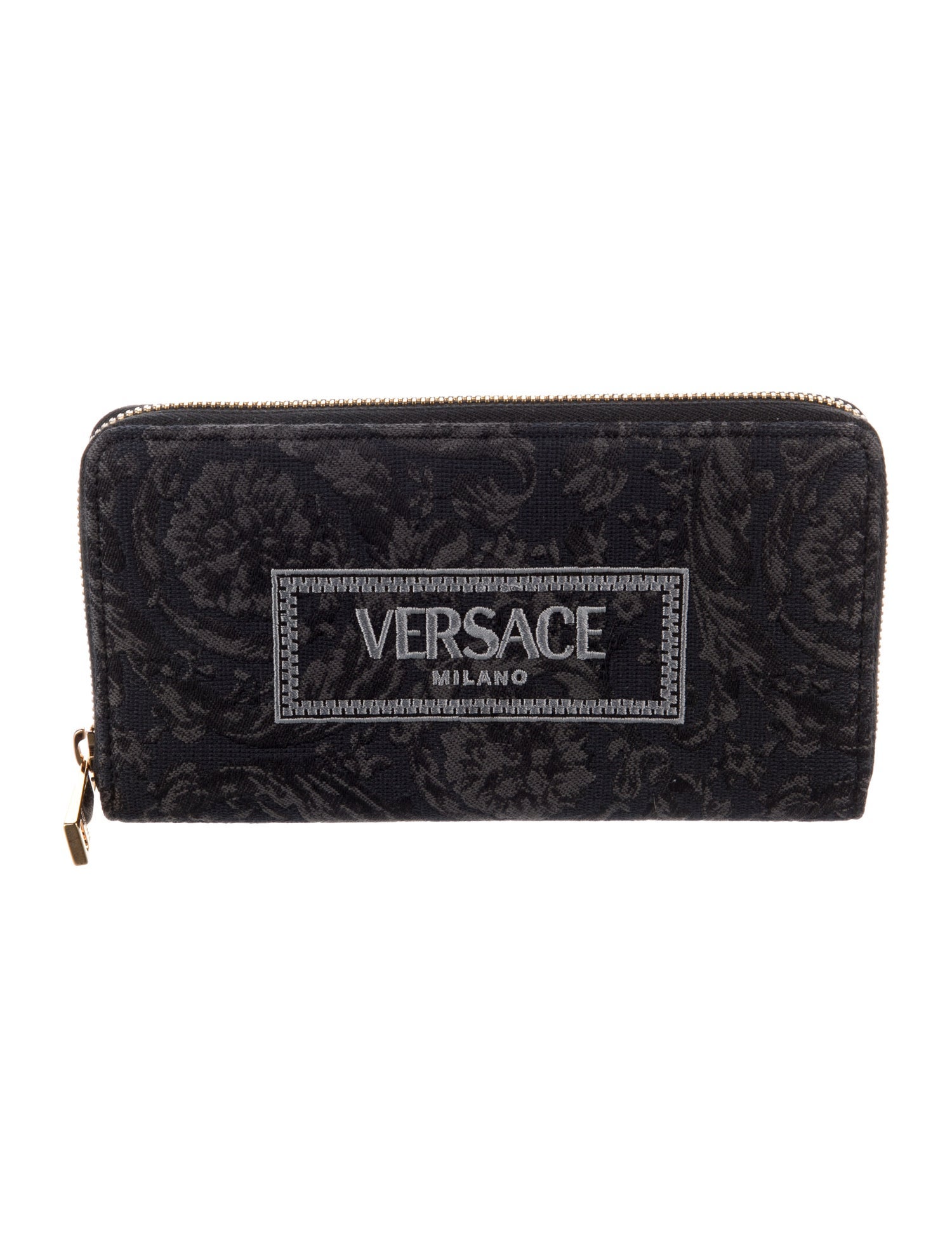 Versace Canvas Printed Continental Wallet - Blue Wallets, Accessories ...